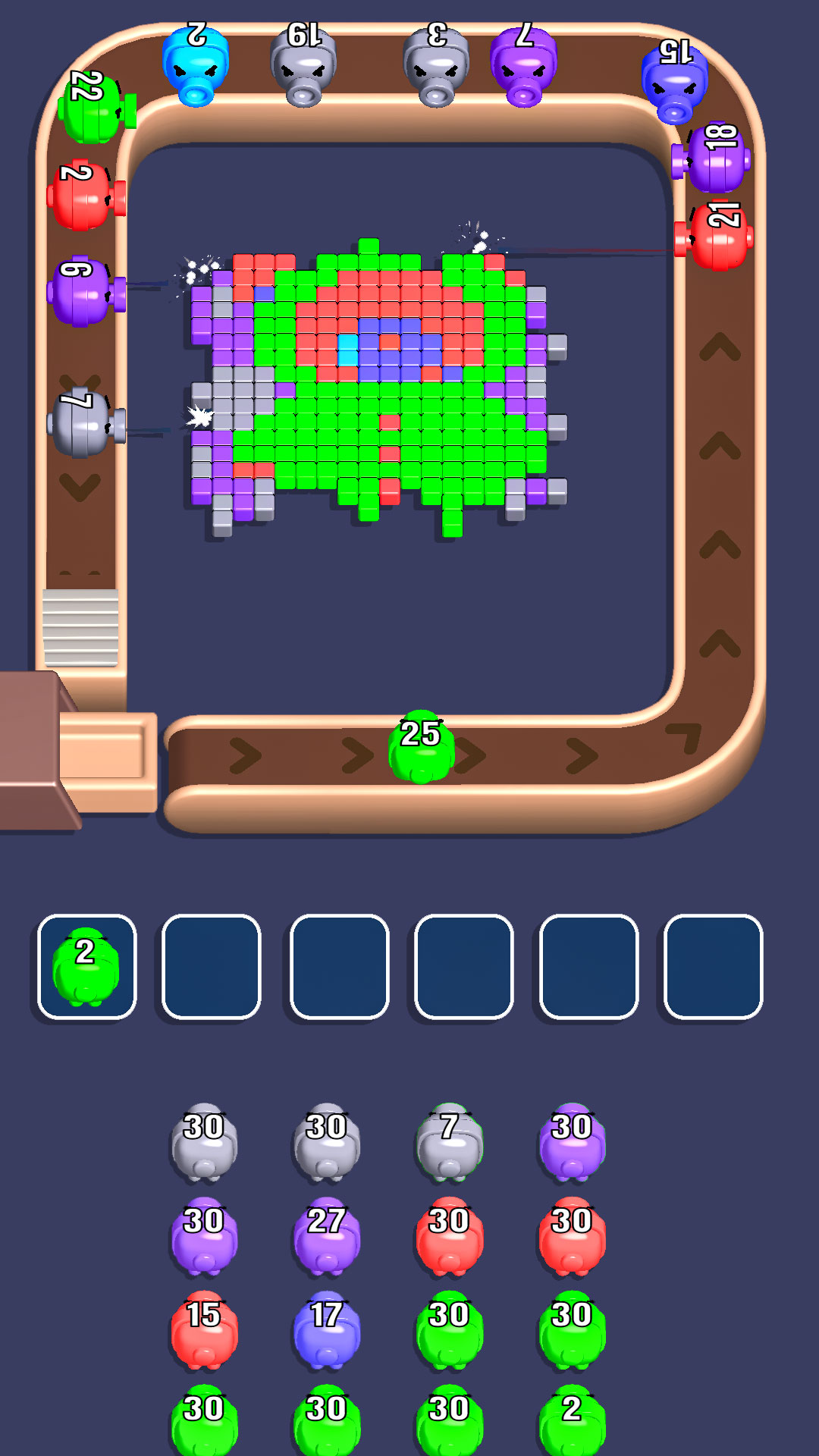 Pixel Flow Master Color Blast Puzzle: Pixel Blaze Shooter Matching ...
