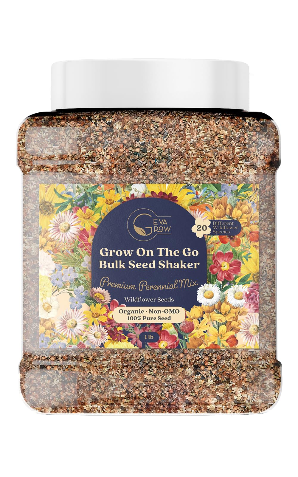 Amazon.com: Bulk Wildflower Seed Shaker – Perennial Flower Seeds Mix to ...