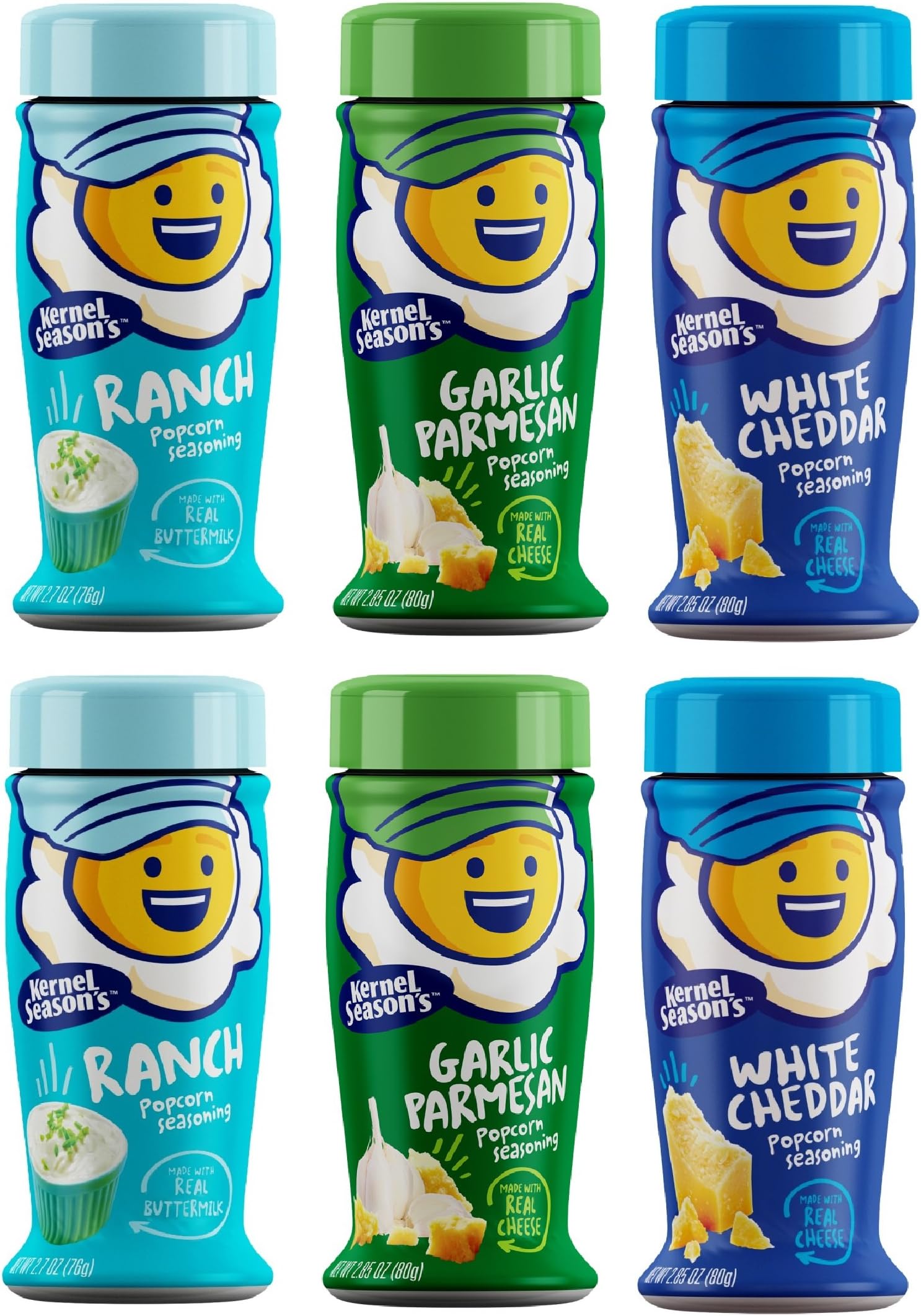 Amazon.com : Kernel Season's Popcorn Seasoning Variety of 3, Ranch ...