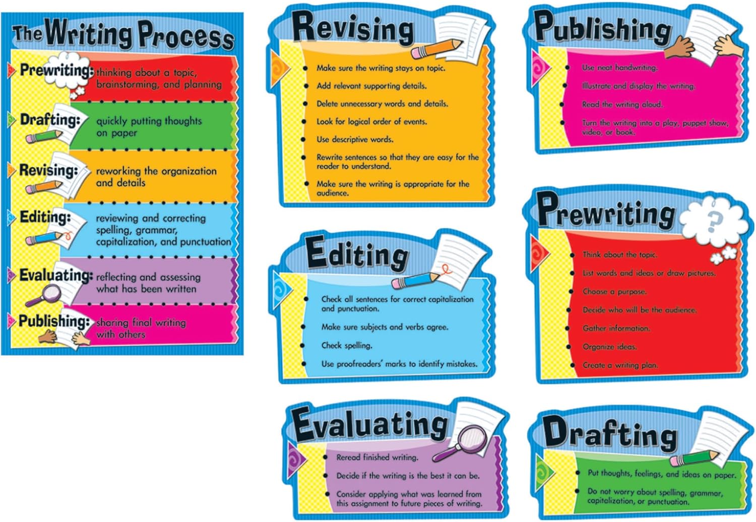 Carson-Dellosa The Writing Process Bulletin Board Sets : Amazon.ca ...