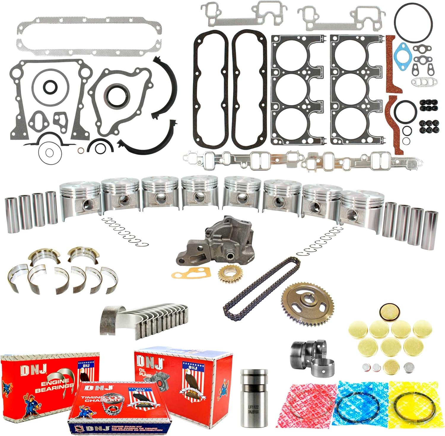 Amazon.com: DNJ EK1110M Master Engine Rebuild Kit for 1987-1989 / Dodge ...