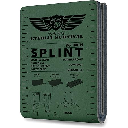 Amazon.com: RHINO RESCUE First Aid Splint 36" X 4.3" Orange-Gray, Keep ...