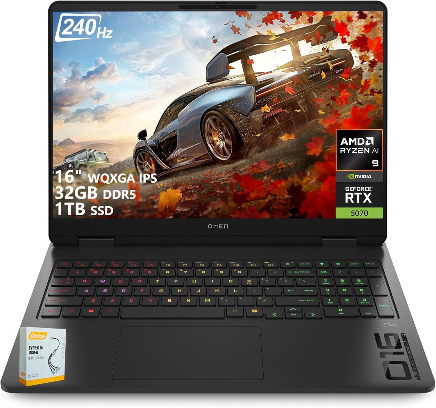 Amazon.com: HP OMEN 16 Gaming Laptop | 16" WQXGA 240Hz IPS 100% sRGB ...