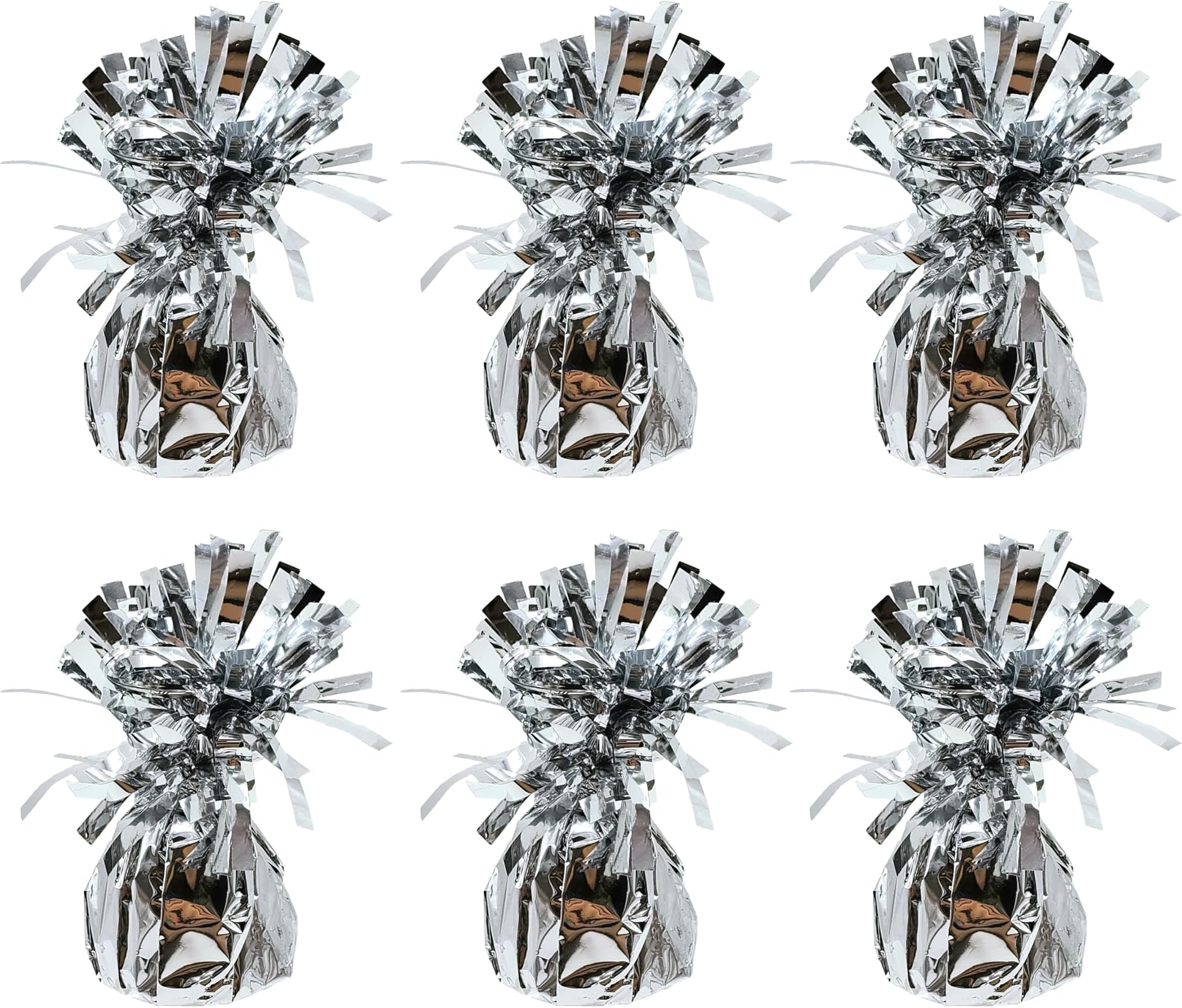 Amazon.com: Beistle White Metallic Plastic Wrapped Balloon Weights For ...