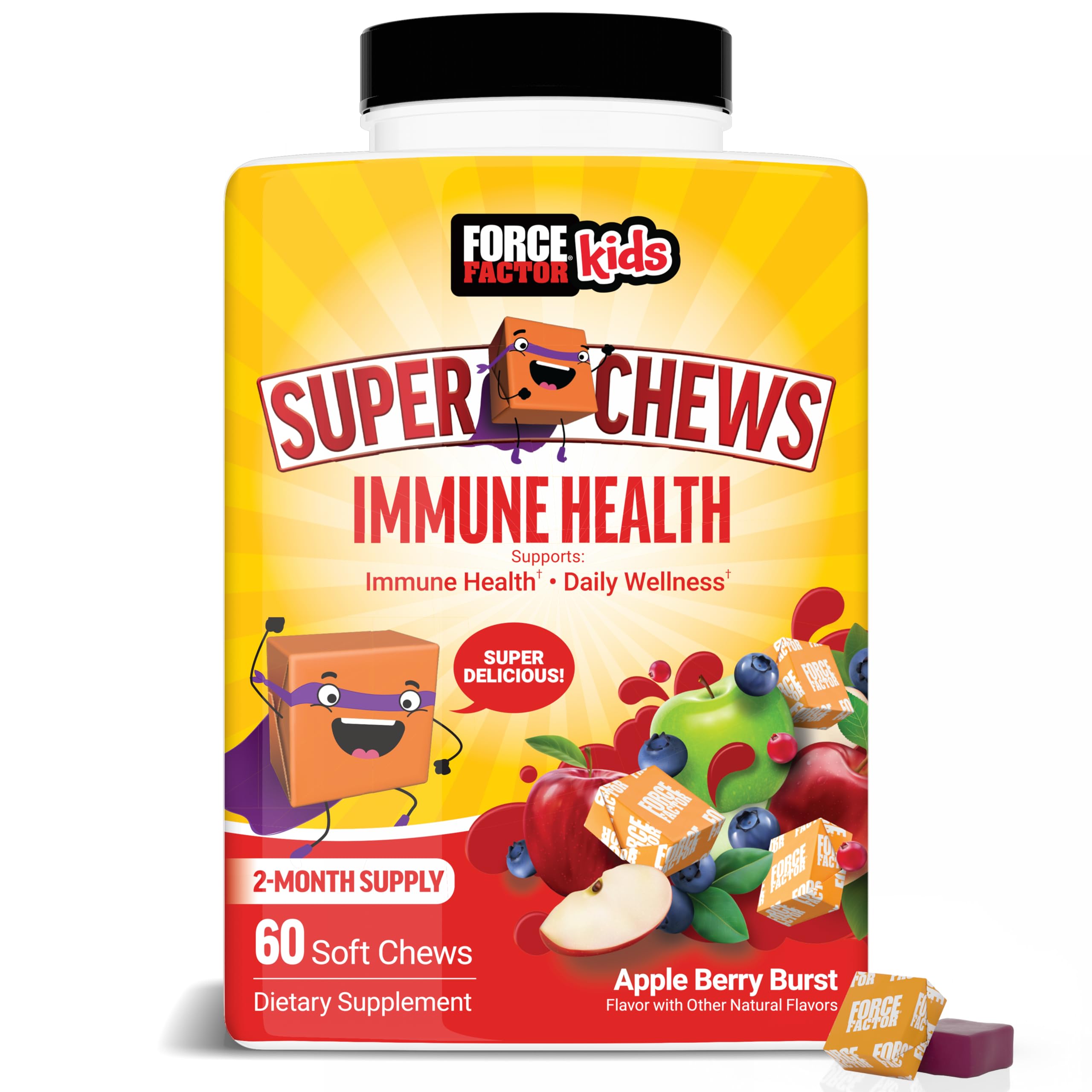 Amazon.com: FORCE FACTOR Kids Immune Health Super Chews, Kids Immune ...