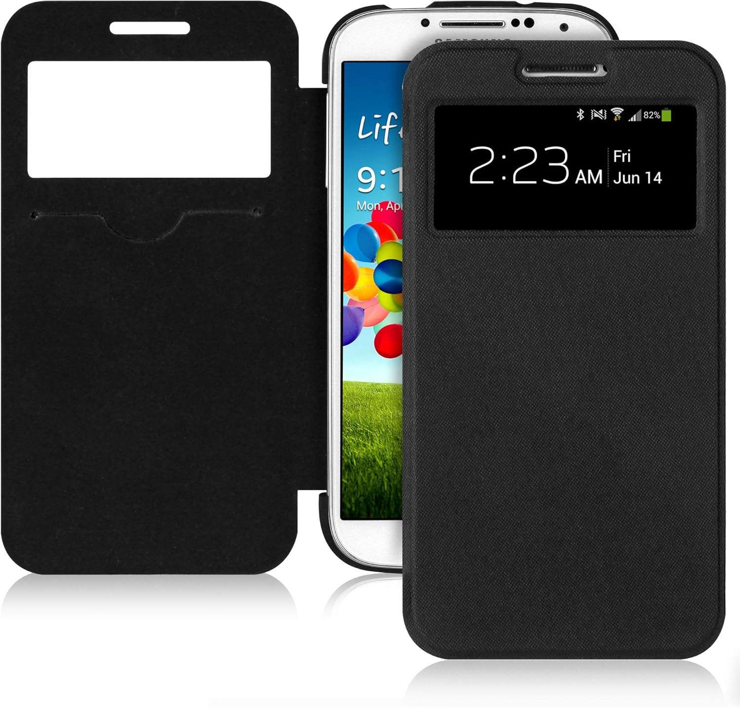 Amazon.com: Duzign Window Display Folio Case with Card Slot (Black) for ...