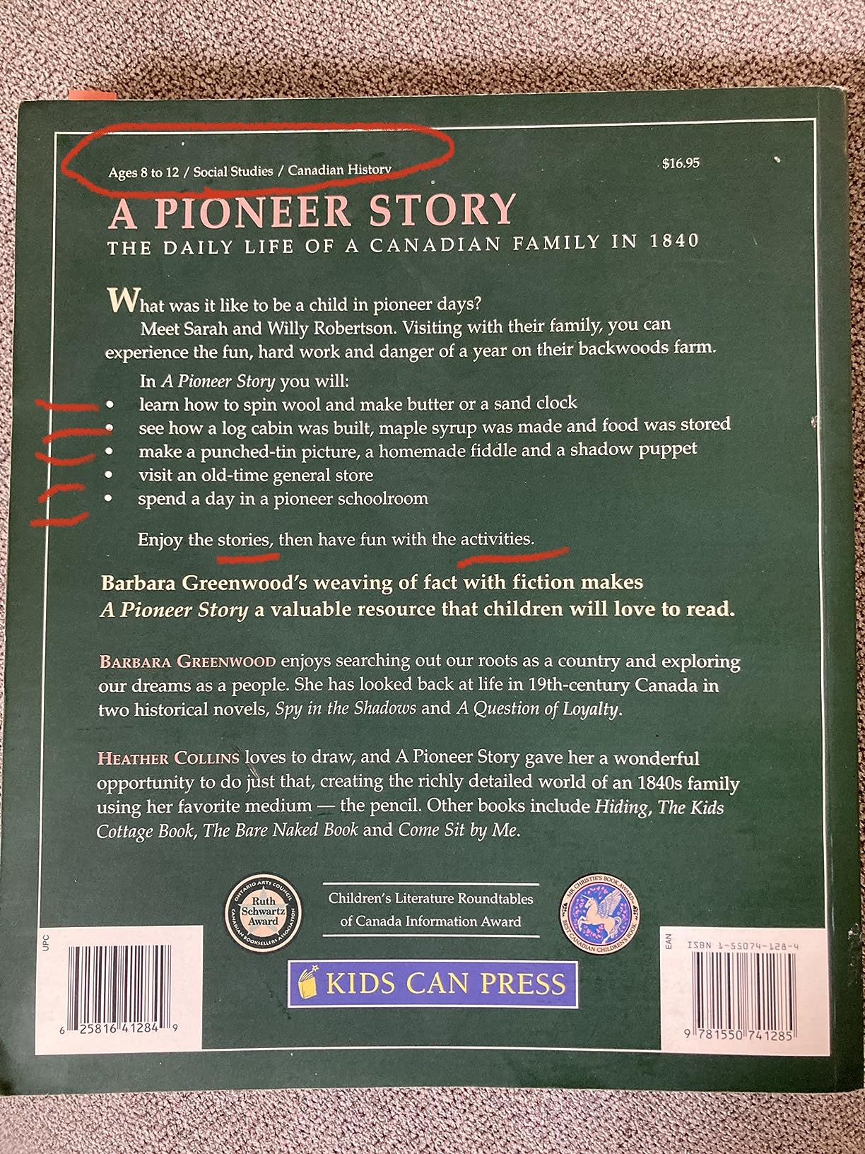 A Pioneer Sampler : The Daily Life of a Pioneer Family in 1840: Barbara ...