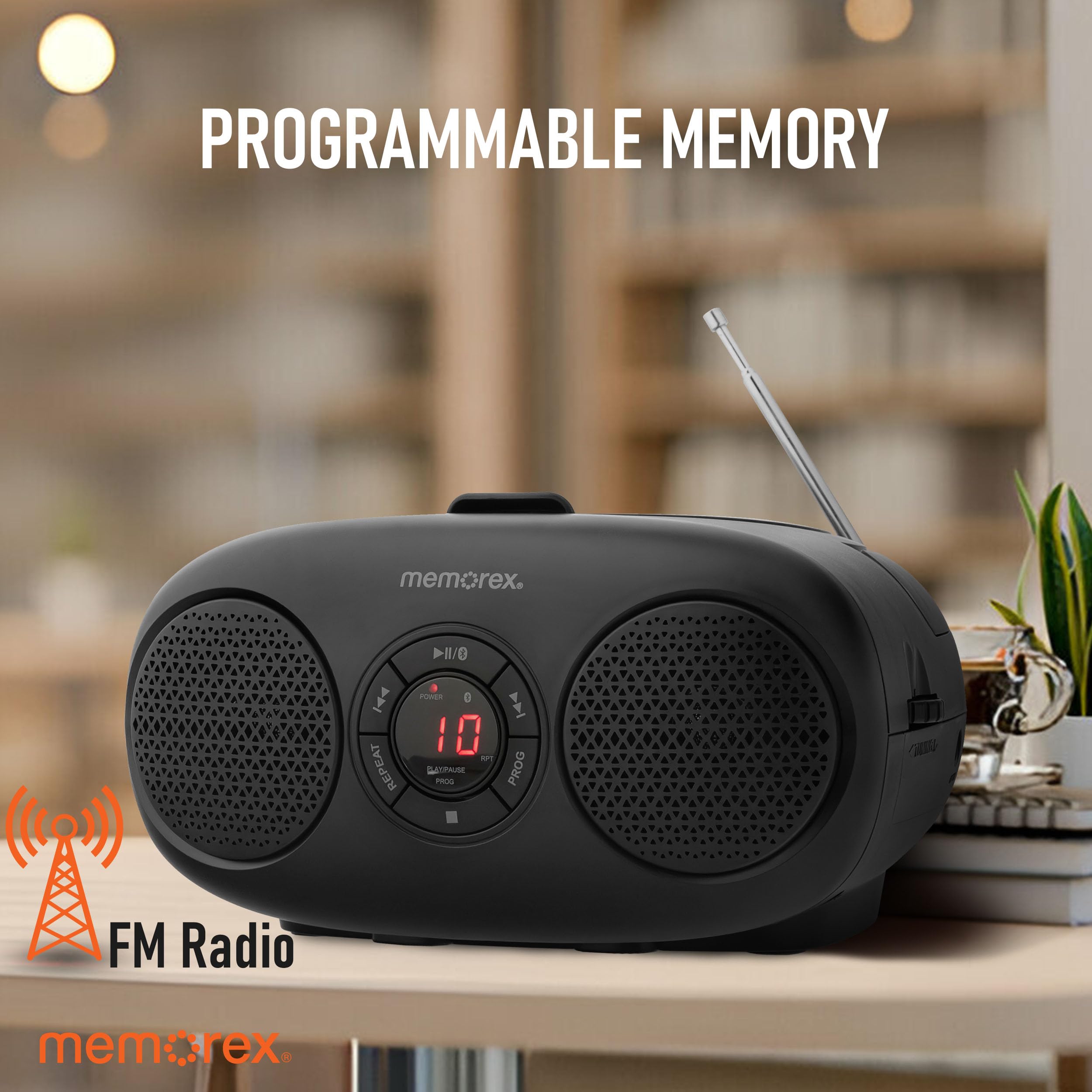 Snapklik.com : Memorex AM/FM Top Loading CD Player Portable Stereo