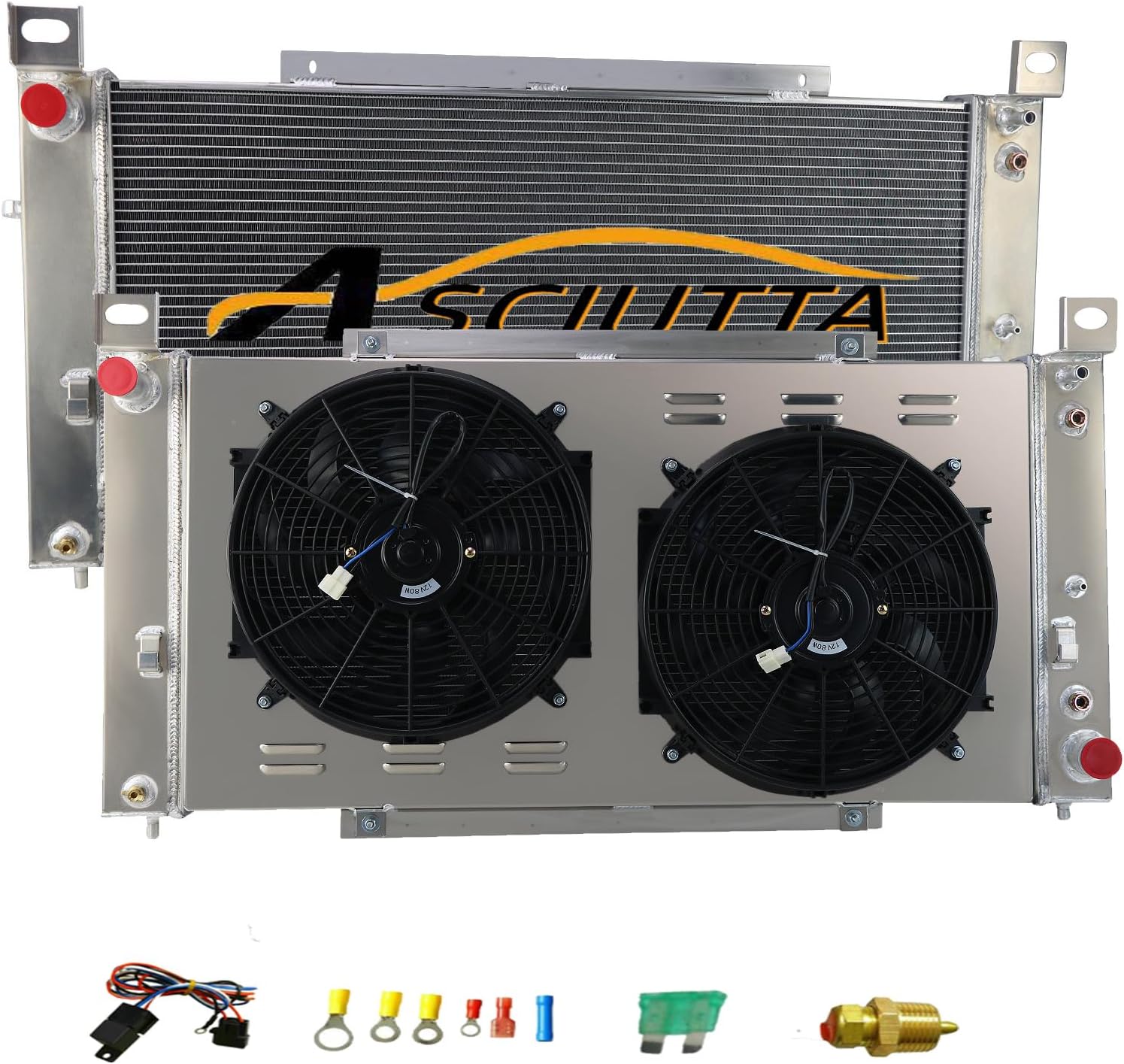Amazon.com: 4 Row Core Radiator For 1999-2014 Chevy Silverado 1500 2500 ...