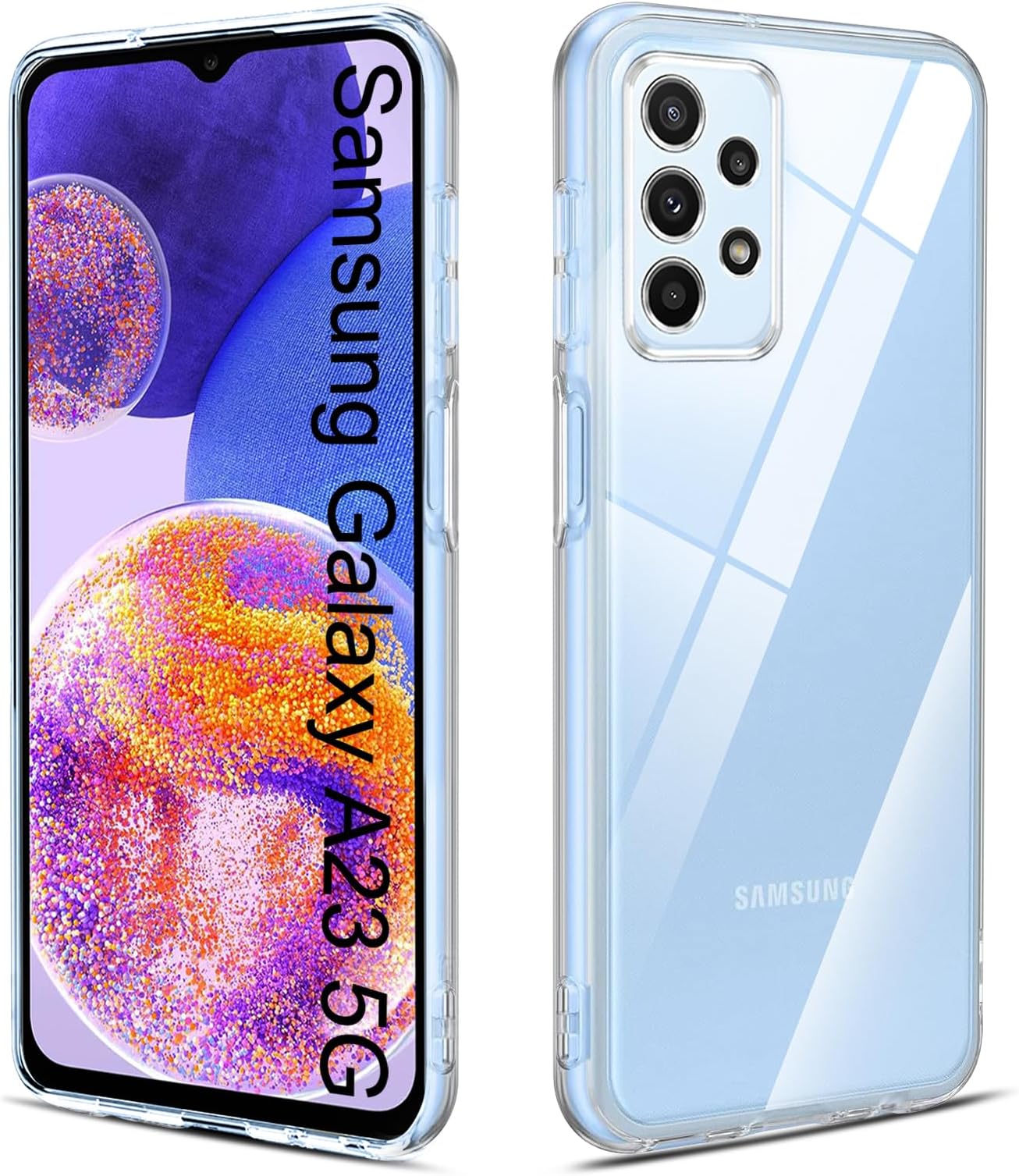 Eiselen für Samsung Galaxy A23 Hülle, Transparent & Anti-Vergilbung ...