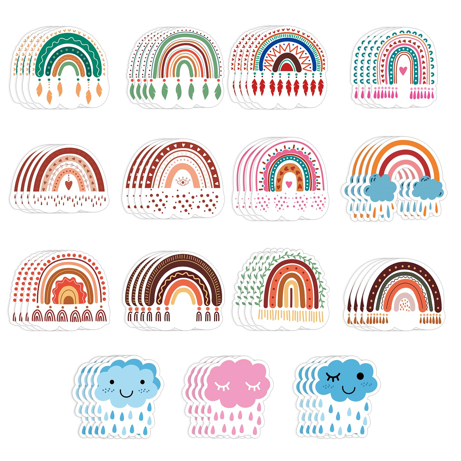 Amazon.com: 60pcs Sensory Stickers, 15 Styles Cute Reusable Sensory ...