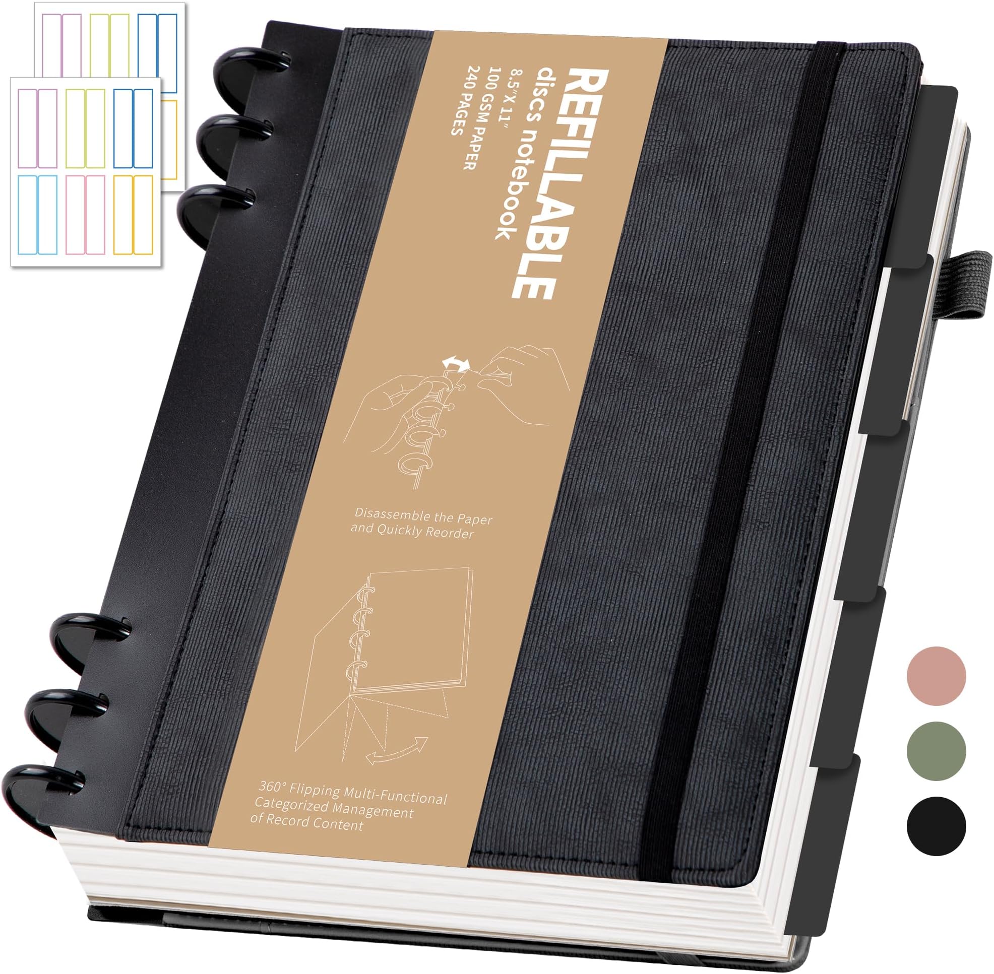 Amazon.com : Yoment Lined Spiral Journal Notebook for Work 8.6 x 12 ...