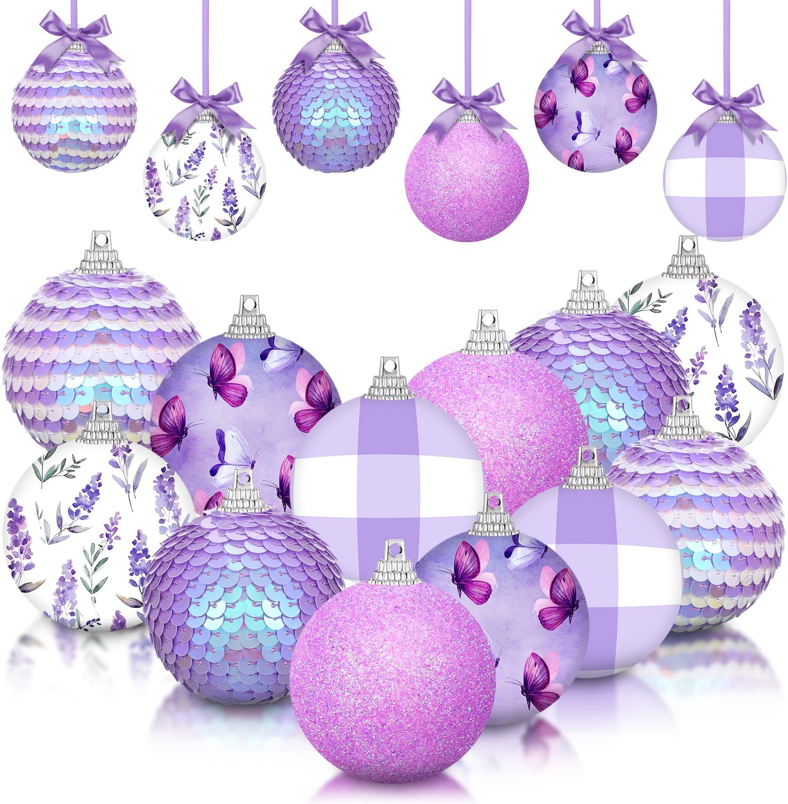 Amazon.com: Barydat 24 Pcs Spring Ornaments for Tree Colored Hanging ...