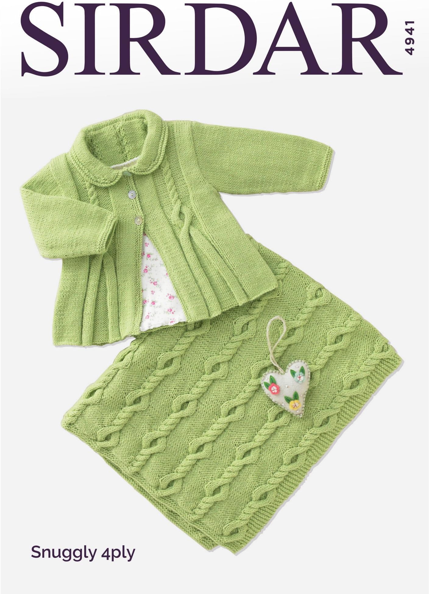SIRDAR 3191 KNITTING PATTERN : Baby's matinee coat, bonnet and bootees ...