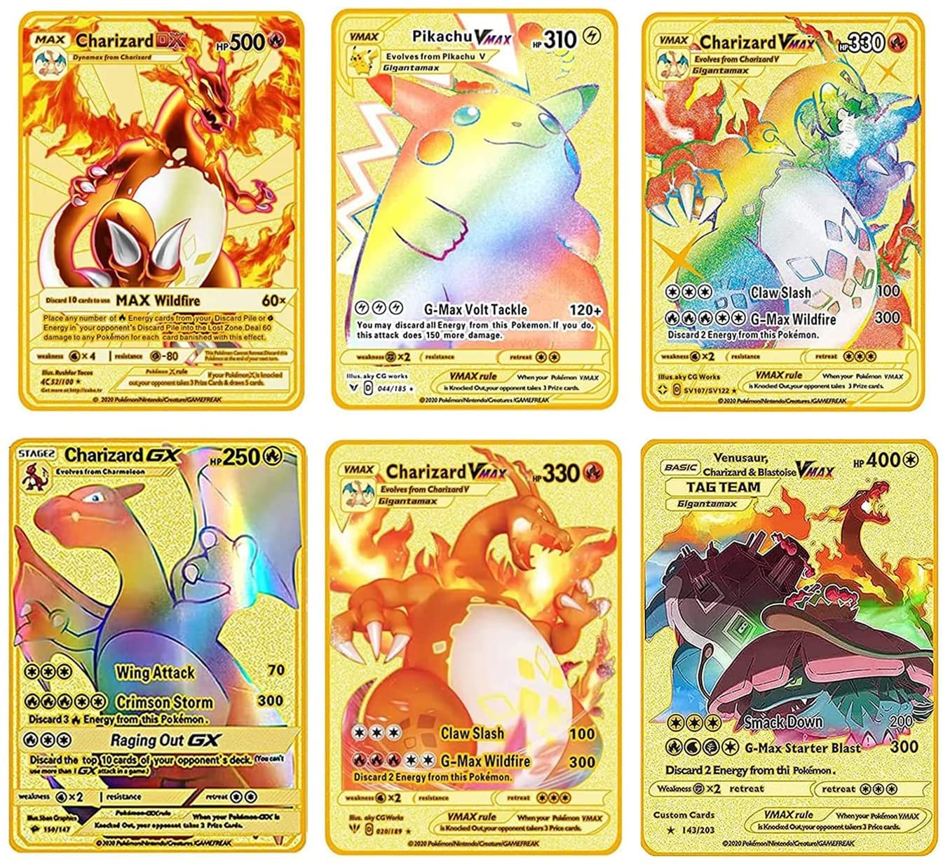 Pokemon Card Vmax Charizard Cards - Cards Deck Included - Rare Cards ...