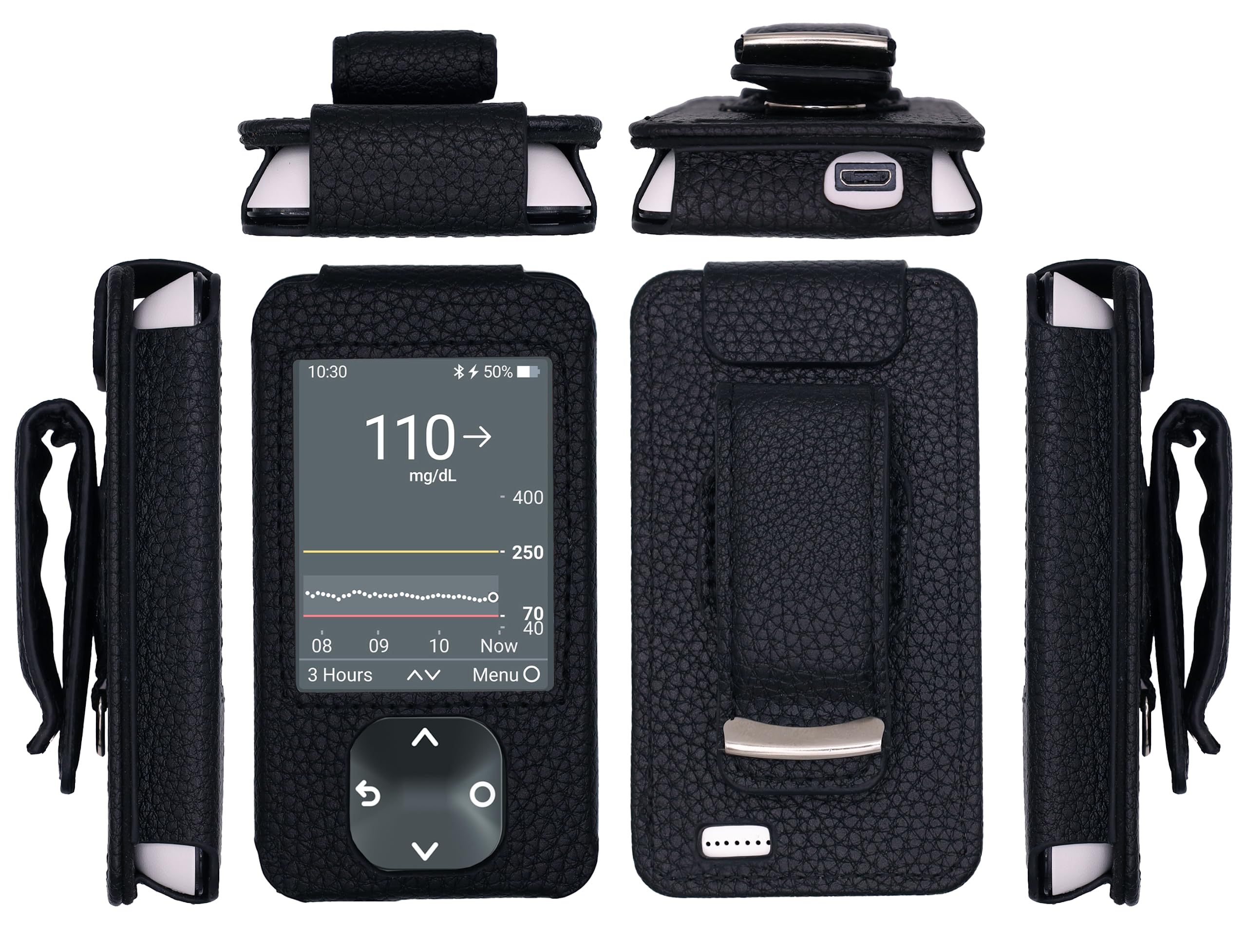 Amazon.com: SNK Fitted Leather Case W/Screen Protector (Lanyard ...