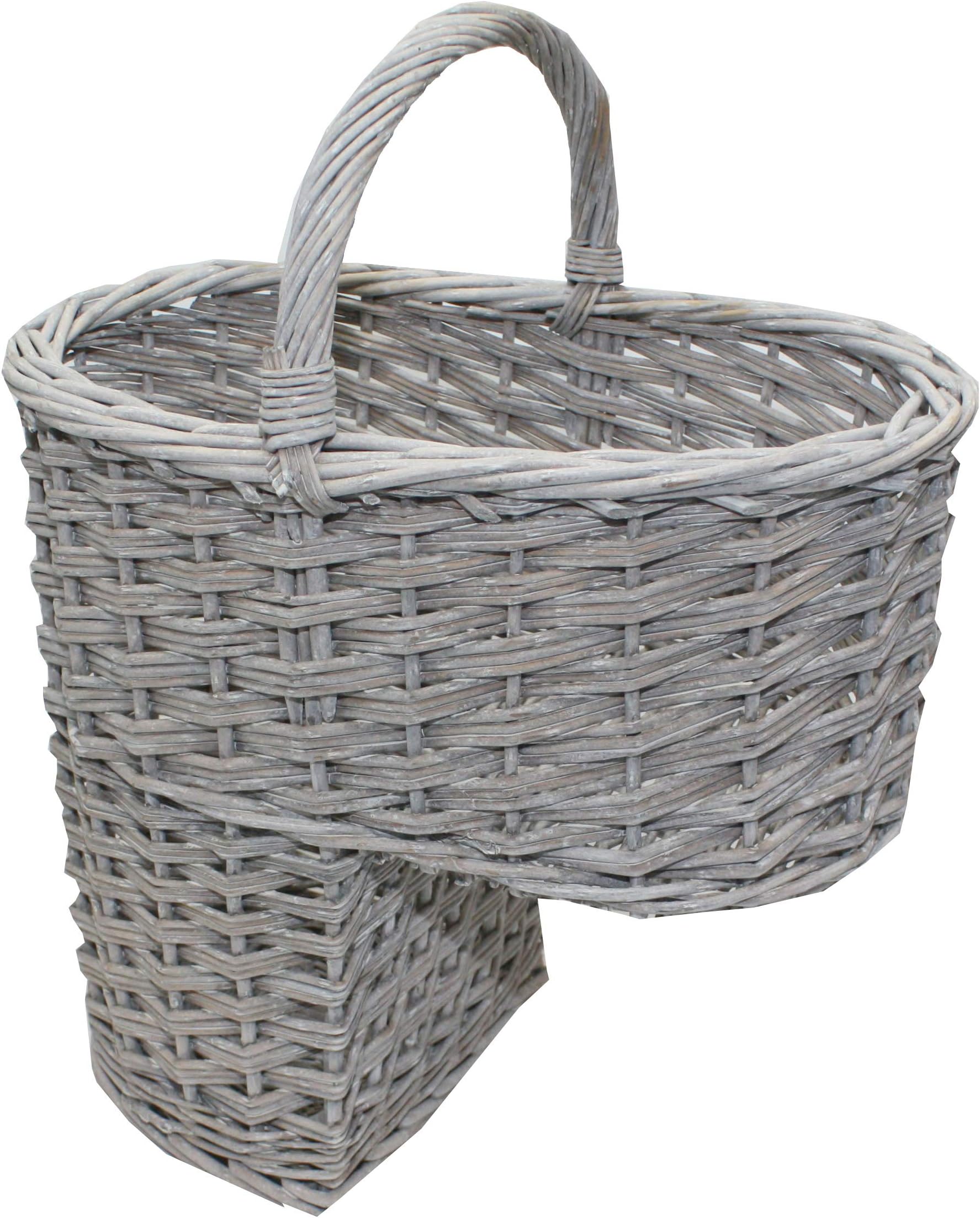 Buff Willow Wicker Stair Step Basket L 42 x W 27 x H 38 cm Step H20 x ...