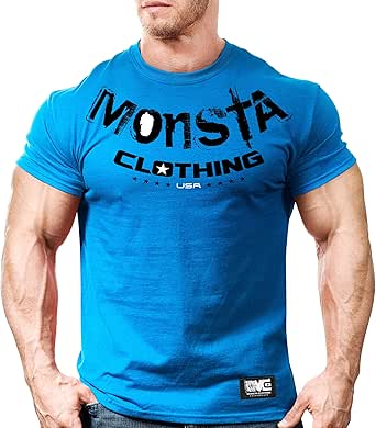 Amazon.com: Monsta Clothing Co. Men Bodybuilding Workout (Sig.98) Gym T ...