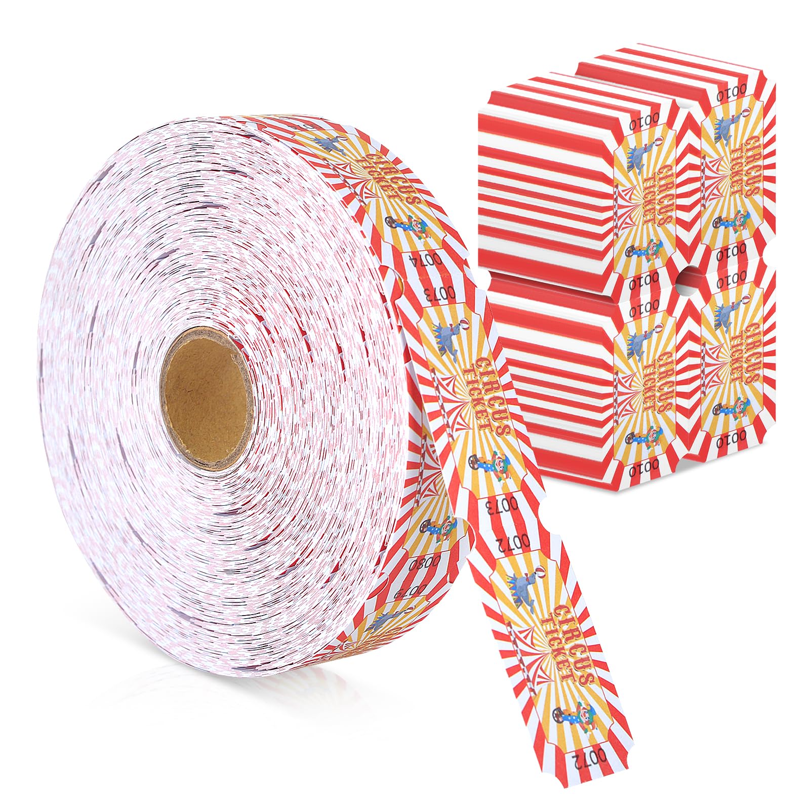 Snapklik.com : 1000 Pieces Carnival Roll Tickets Circus Raffle Tickets ...