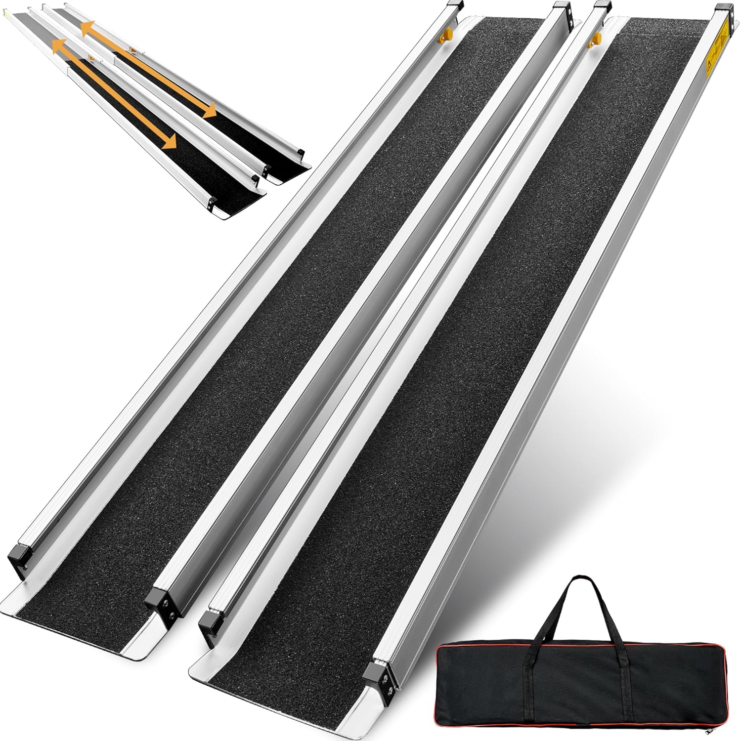 Amazon.com: ACCUCRAFT 6FT Wheelchair Ramps for Steps, Adjustable ...