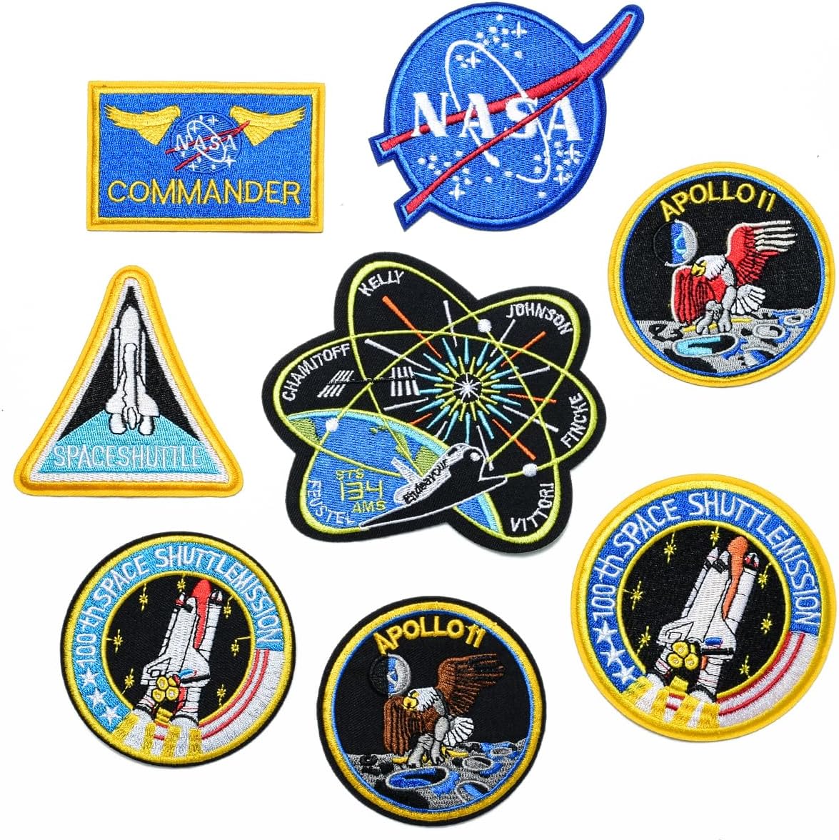 Amazon.com: Antrix 6 Pcs NASA Office Logo Apollo 11 Space Shuttle Plan ...