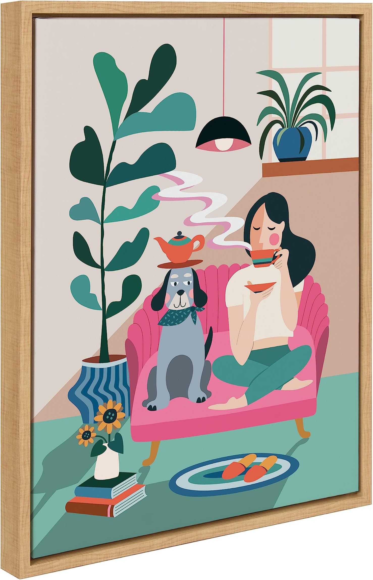 Amazon.com: Kate and Laurel Sylvie Record Player, TV Cat Bed and Chill ...