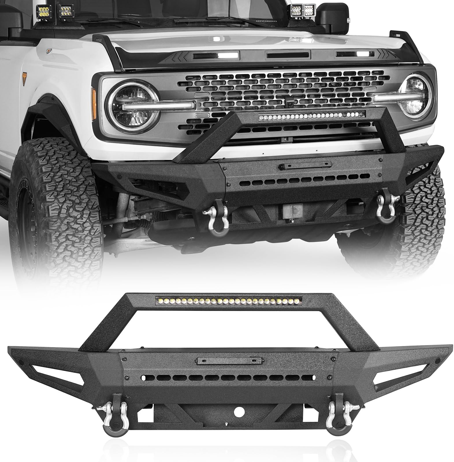 Amazon.com: Hooke Road Discovery Front Bumper for Ford Bronco 2021 2022 ...