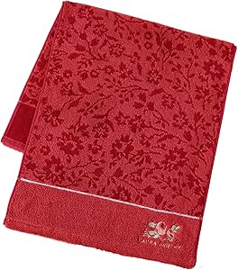 Amazon｜内野(UCHINO) ローラアシュレイ アナベラ フェイスタオル 約34×75cm レッド 1613F270 R｜フェイスタオル - ホーム＆キッチン オンライン通販