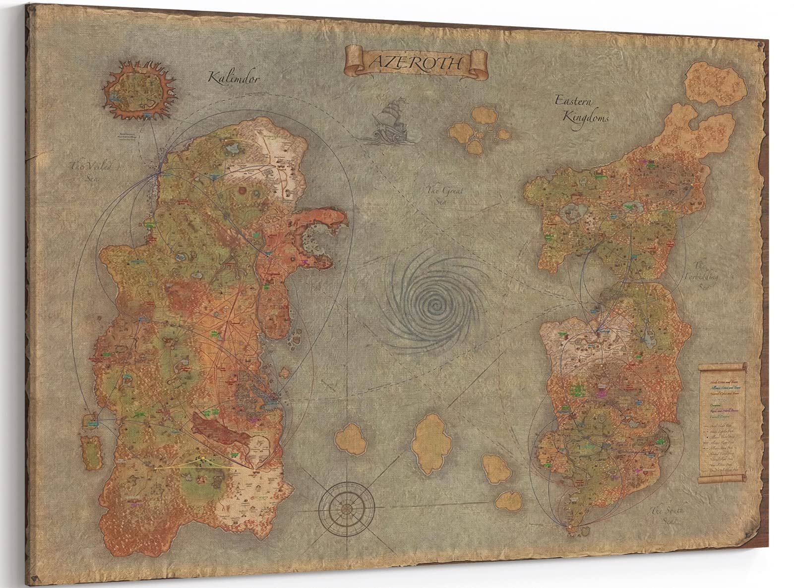 Azeroth Map Poster