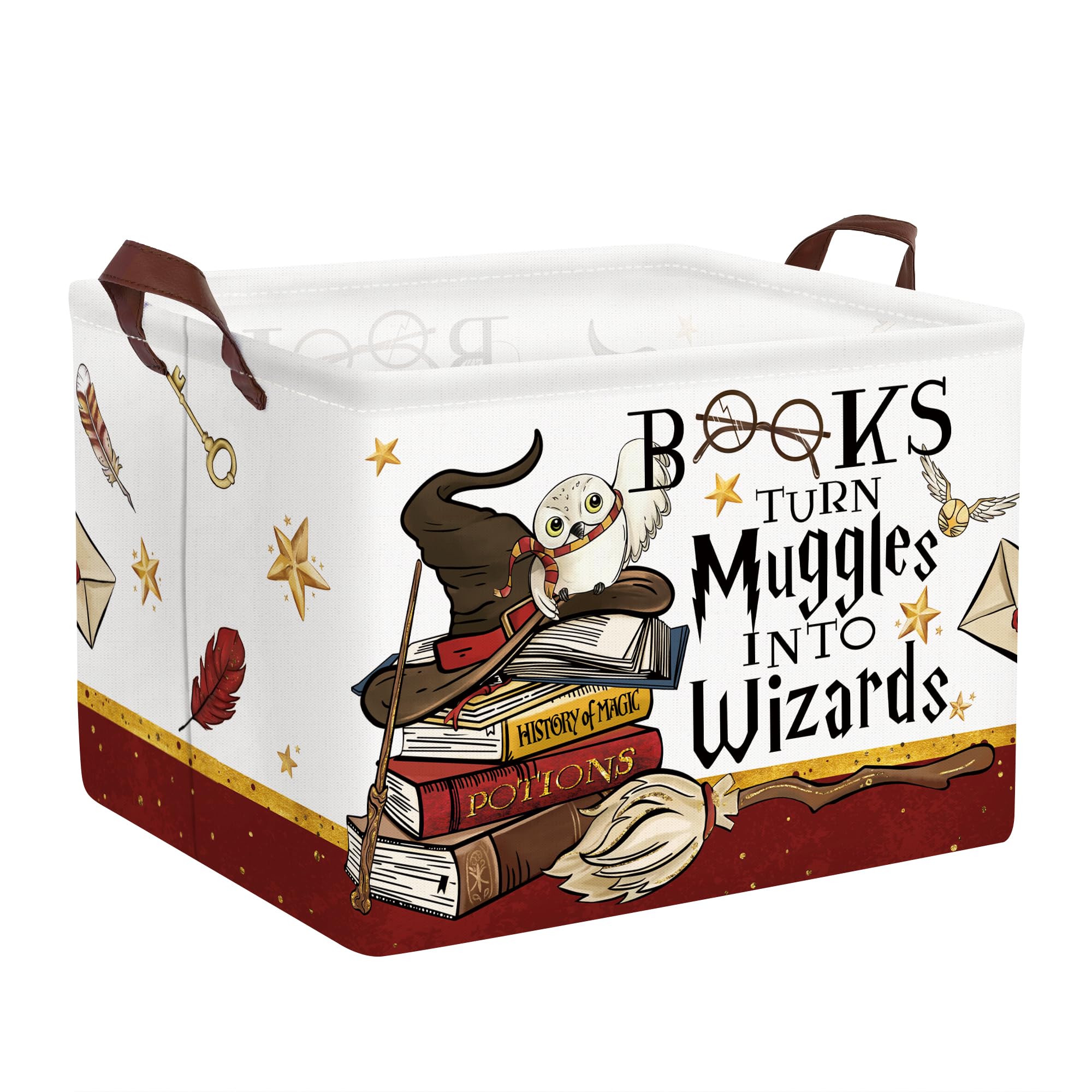 Clastyle 36L Large Potter Wizard Hat Book Shelf Basket with Handle ...