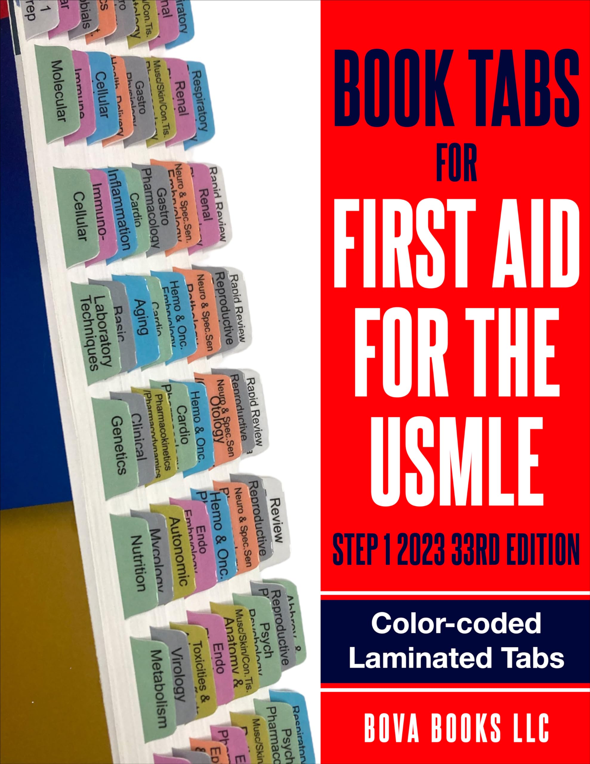 Snapklik.com : Book Tabs For First Aid For The USMLE Step 1 2023 33rd ...