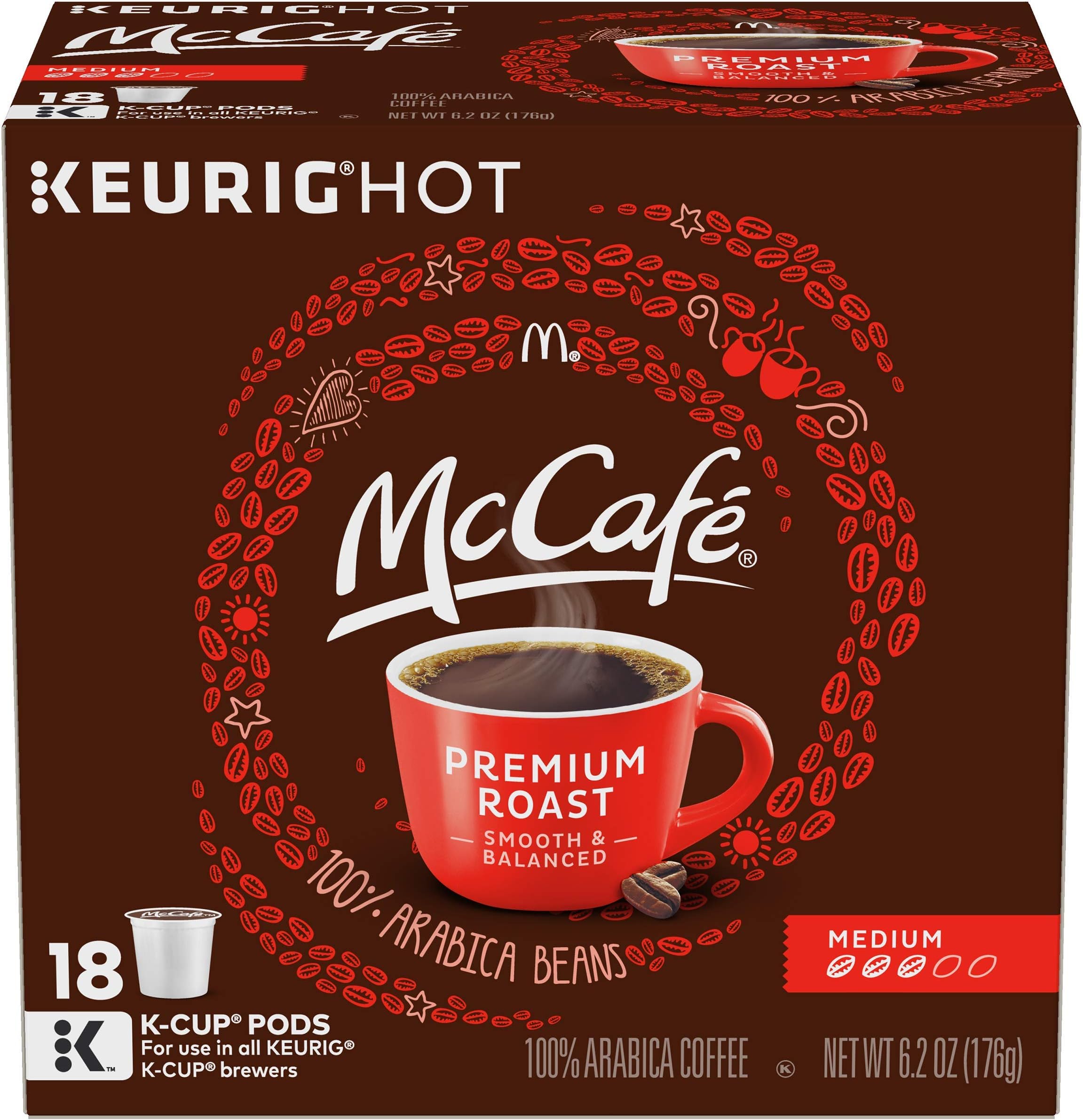 Amazon.com: McCafe Premium Roast K-Cup Coffee Pods (94 Count) : Grocery ...