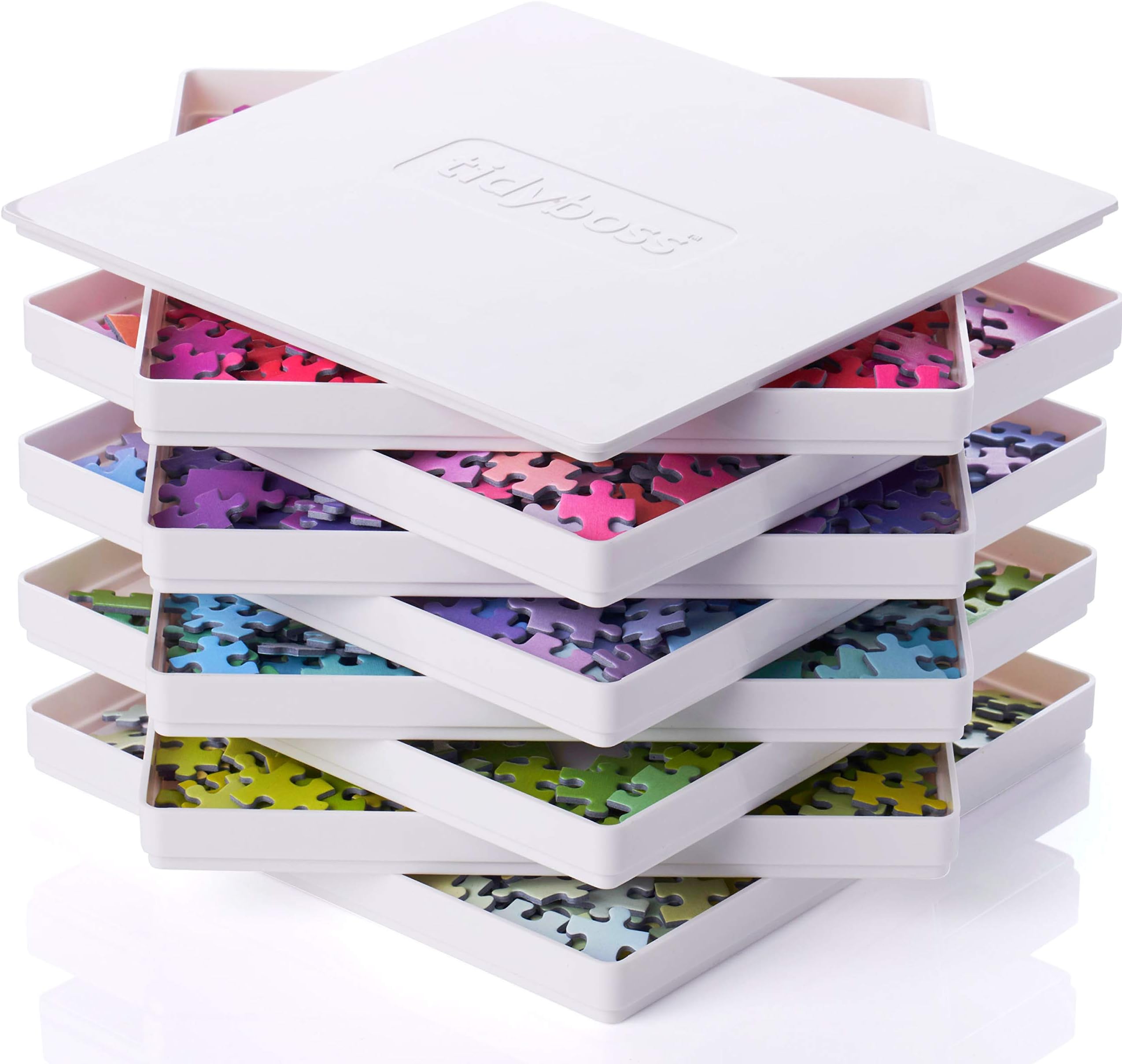 Amazon.com: Puzzle Peak All-in-One Jigsaw Puzzle Box Stand and Puzzle ...