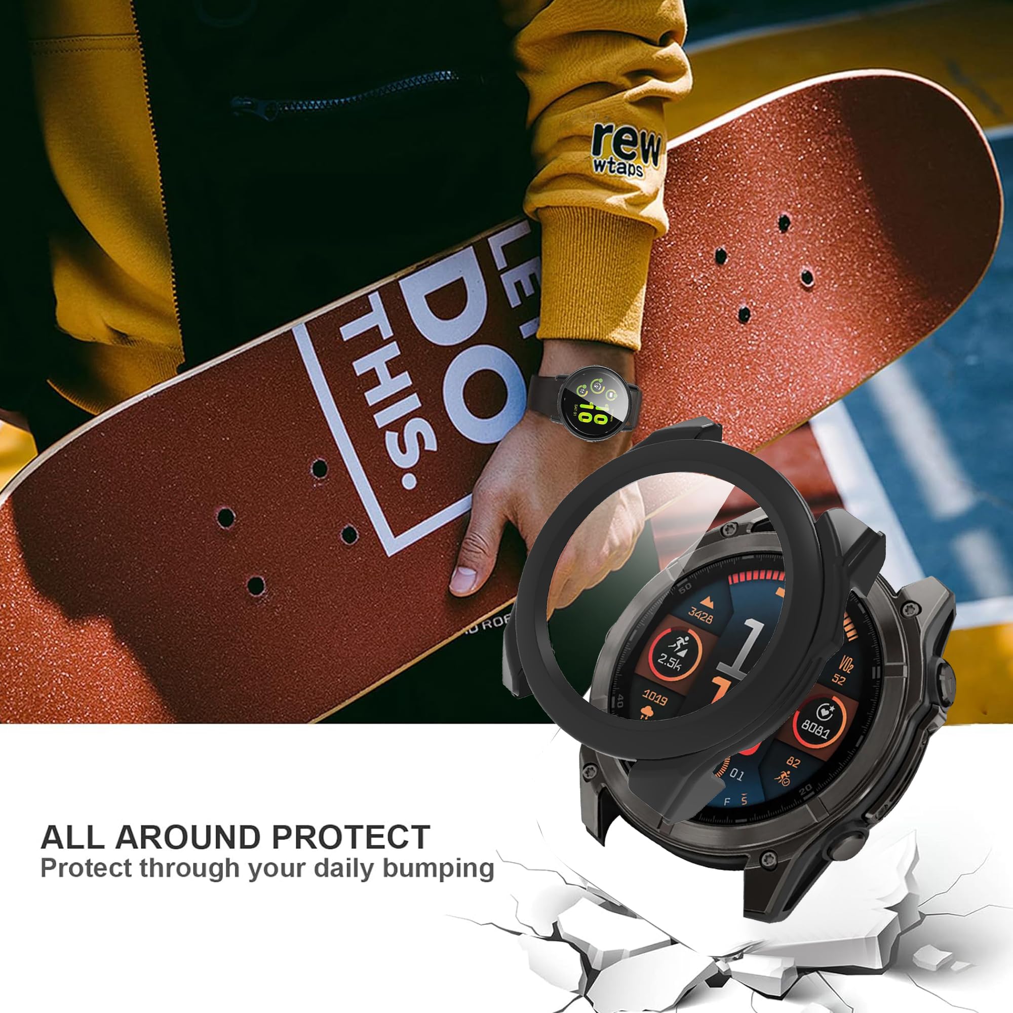 Lamshaw Garmin D2 Air Screen Protector Garmin Fenix 47mm Screen ...