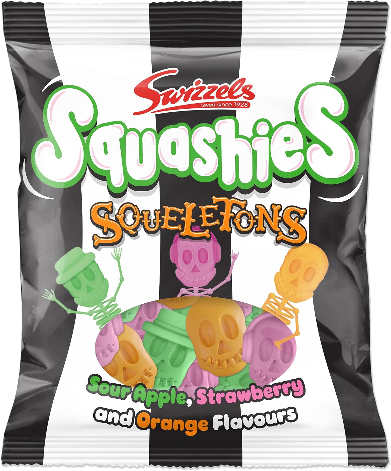 Swizzels Squashies Squeletons 120g – Halloween Sweets, Trick or Treat ...
