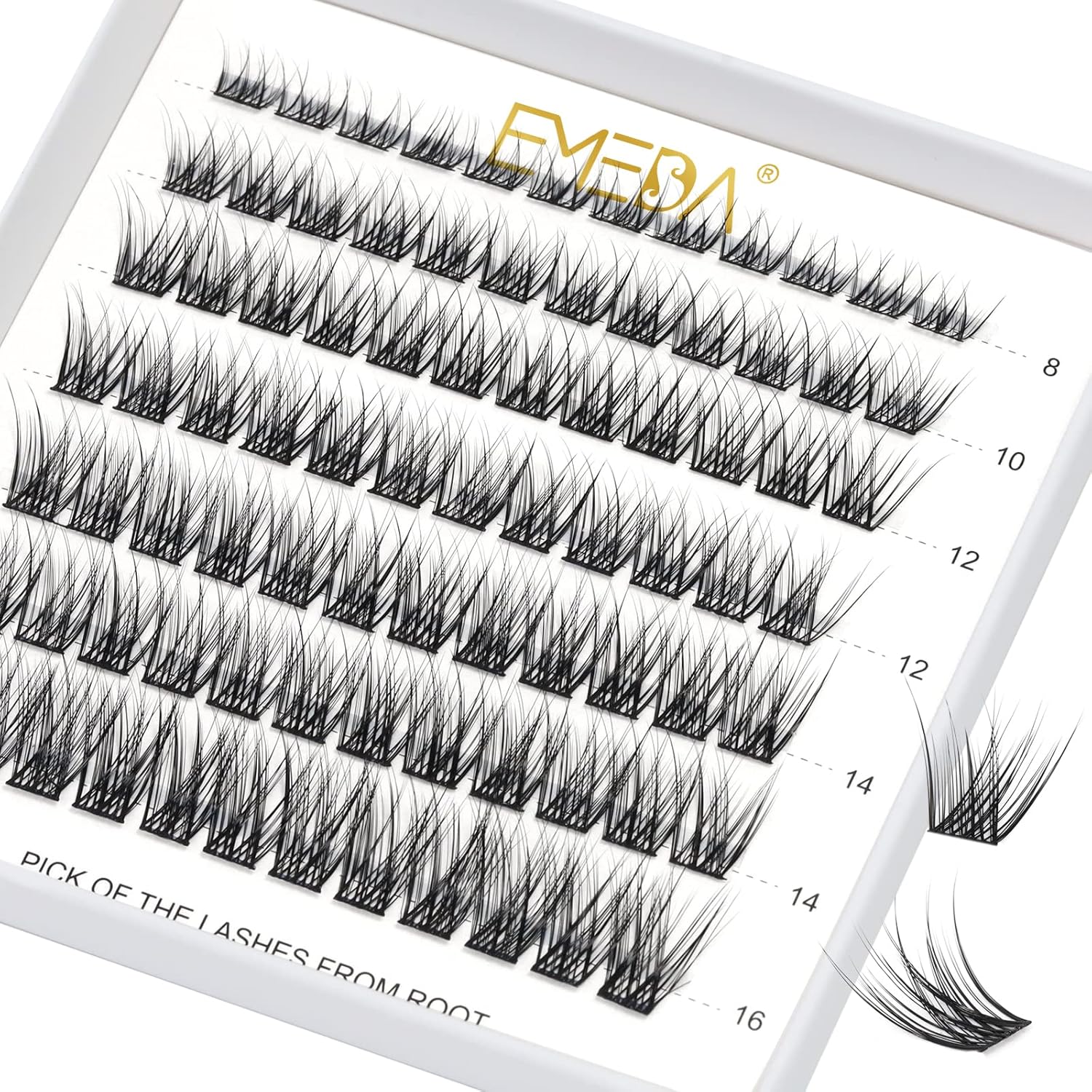 Lash Clusters C Curl 84 Pcs Mix Length Natural Look Cluster Lashes DIY Lash Extensions 8mm 10mm ...