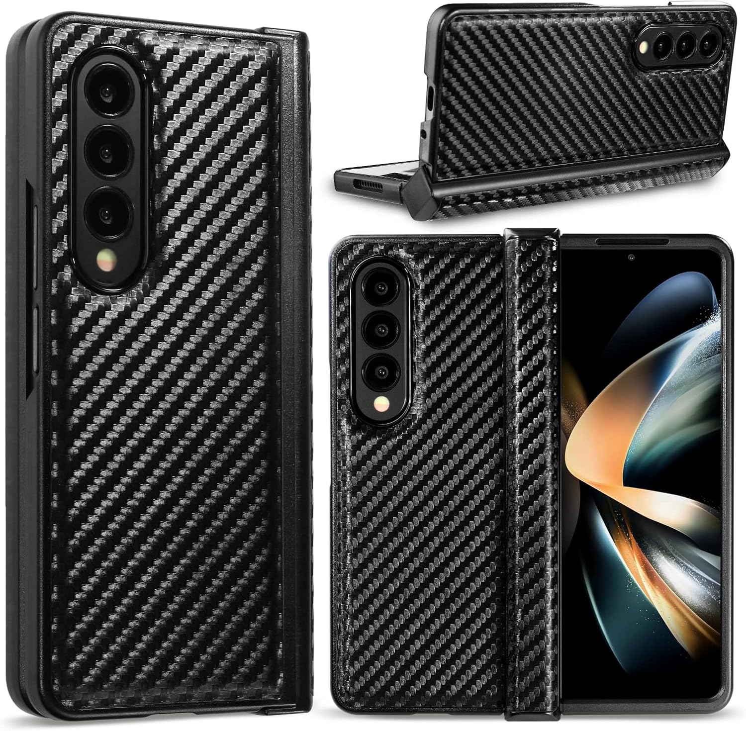 Amazon.com: AKABEILA Case for Samsung Galaxy Z Fold 3 5G, Premium PU ...