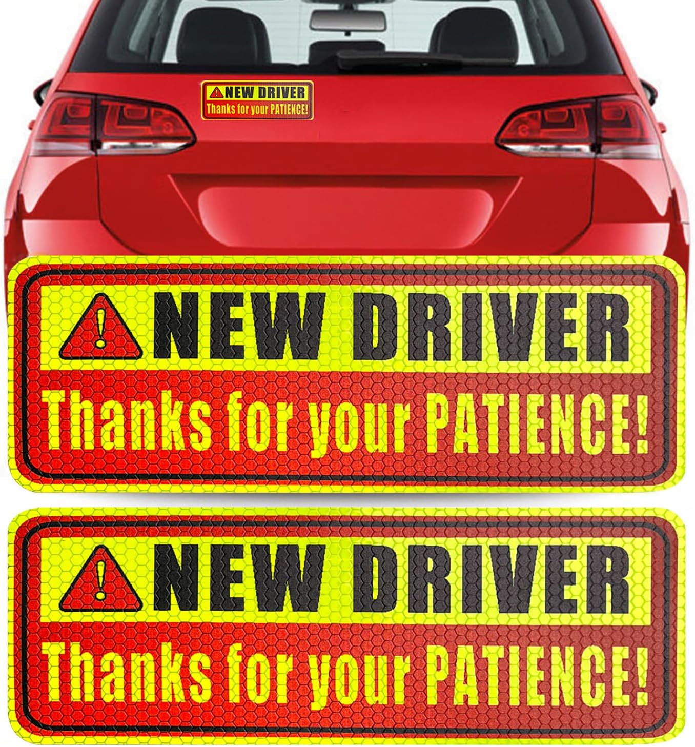 Amazon.com: 3 Pcs Student Driver Sticker Magnet for car，New Driver ...