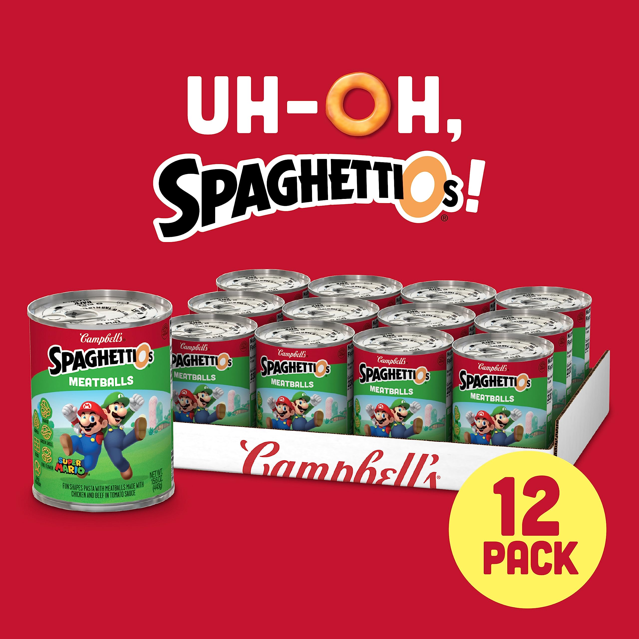 Snapklik.com : SpaghettiOs Super Mario Bros Canned Pasta