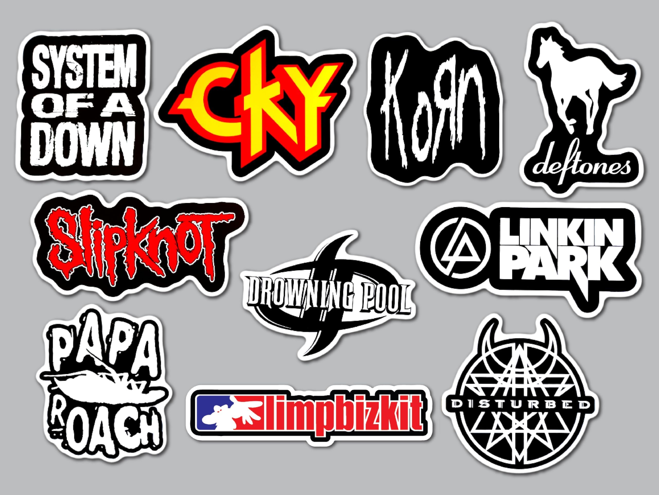 Amazon.com: Nu Metal Sticker Pack (10 Stickers) Set 1 rapcore altmetal ...