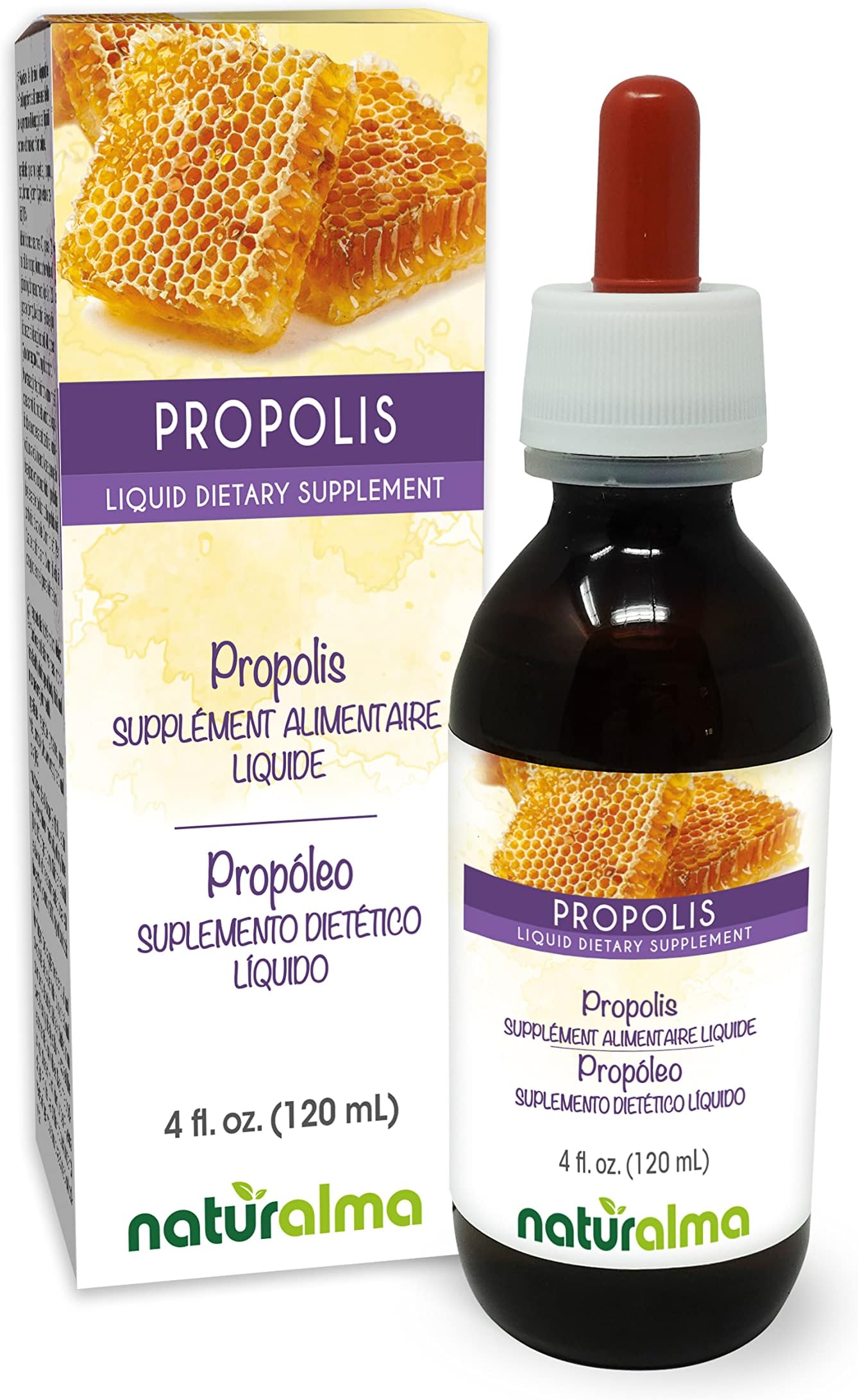 Amazon.com: BRAZILIAN GREEN BEE PROPOLIS LIQUID EXTRACT ALCOHOL FREE 60 ...