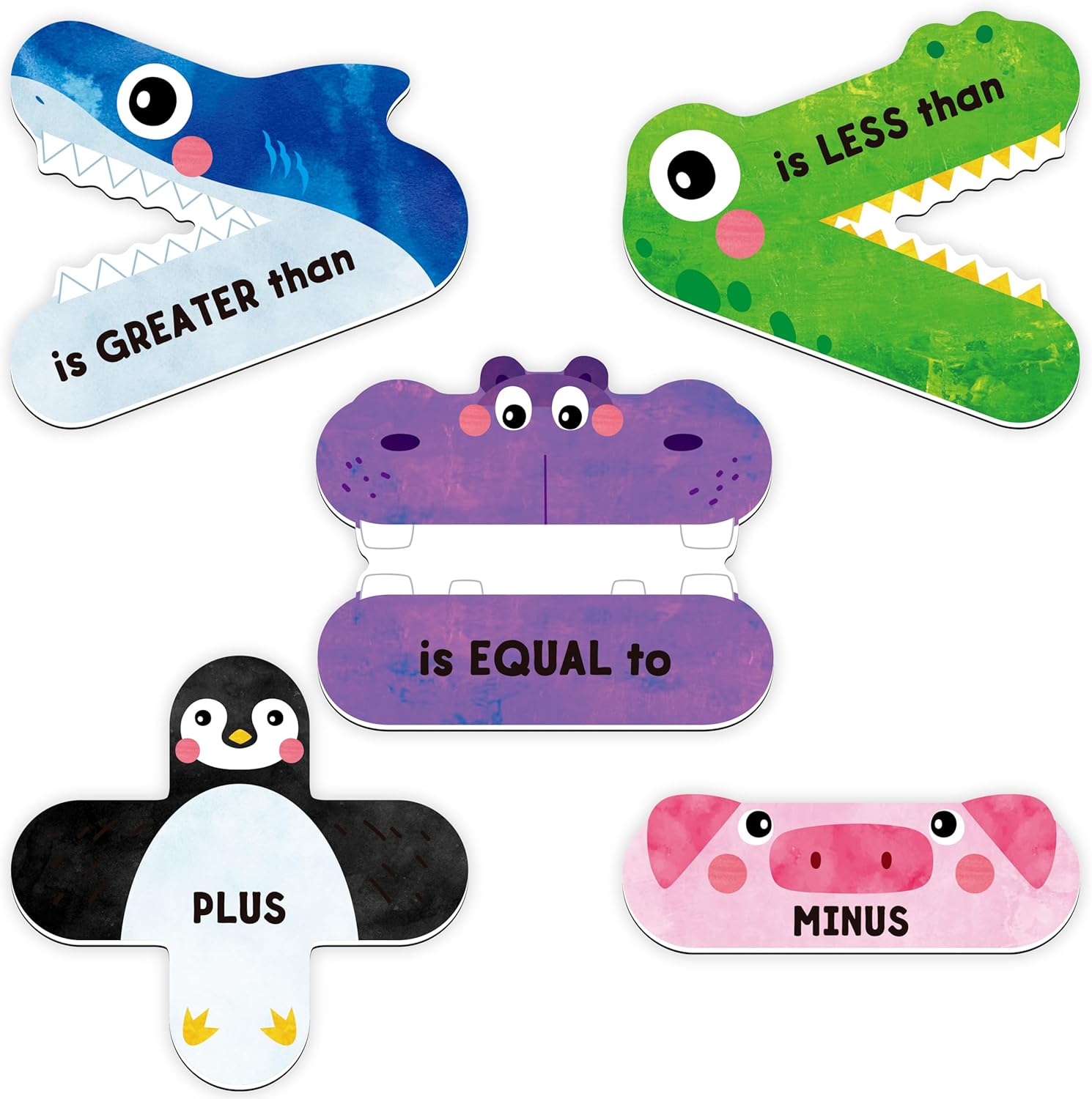 Amazon.com: 5 Magnetic Math Signs, Math Symbols Greater Than/Less Than ...