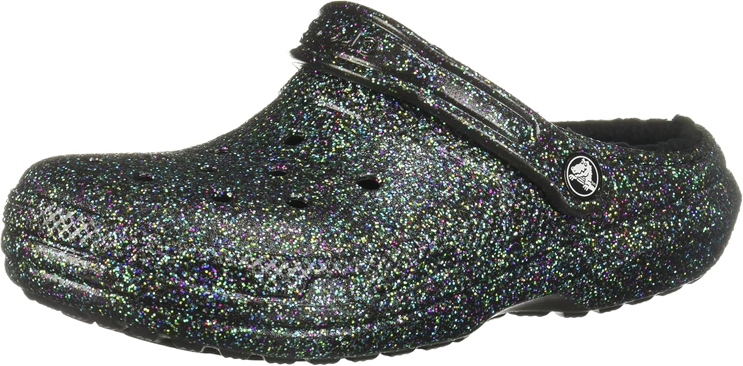 Amazon.com | Crocs Women's Classic Fuzz Lined Floral Graphic II Clog ...