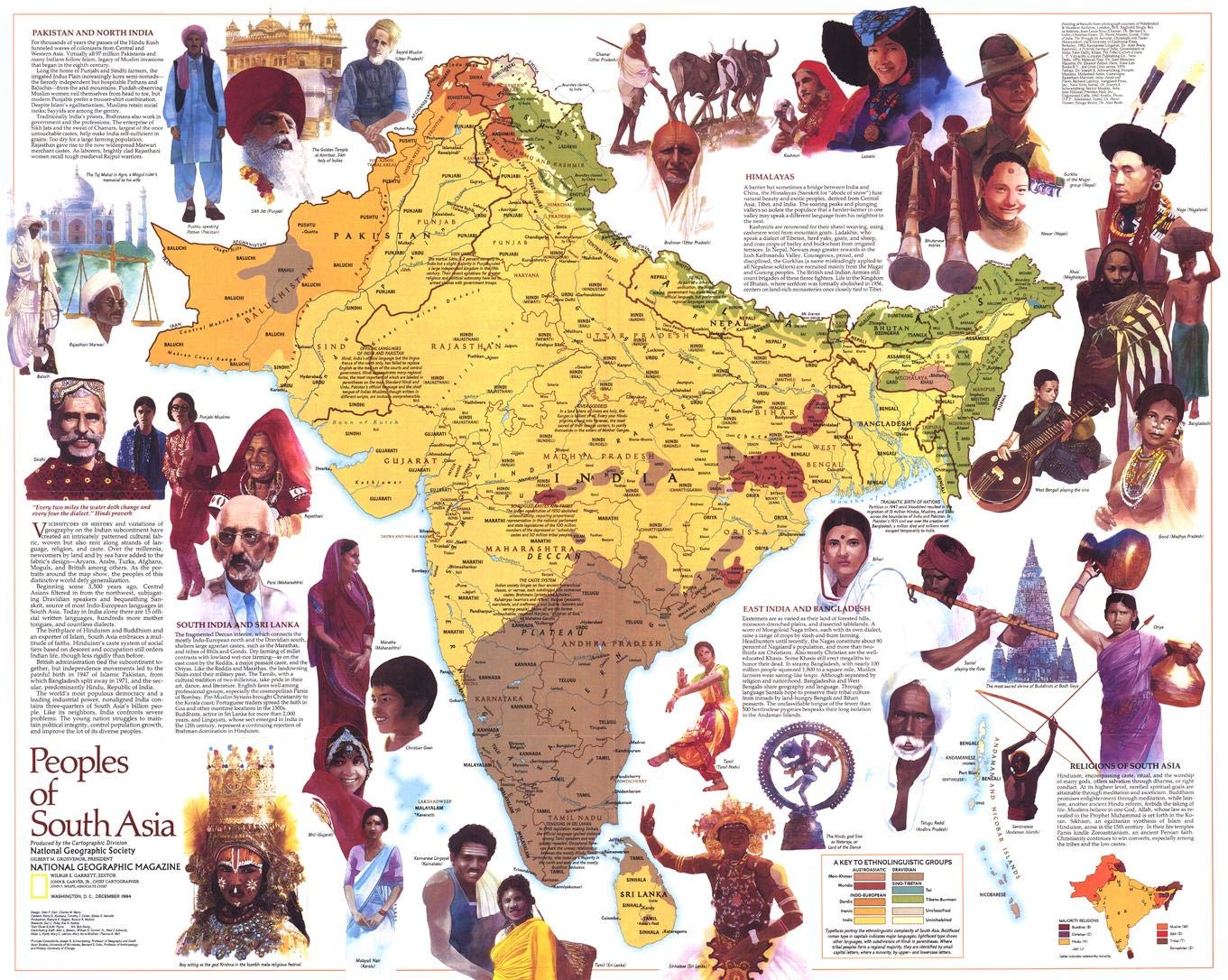 South Asia Religion Map