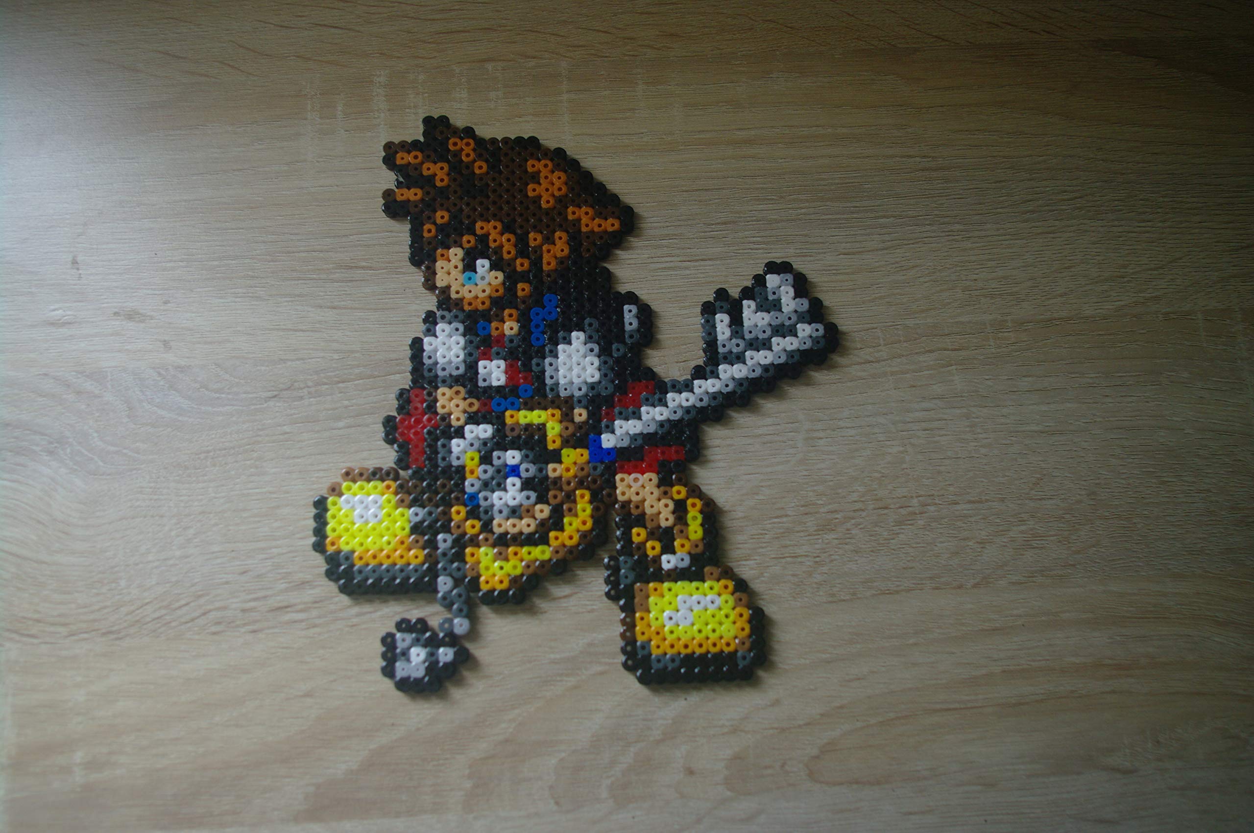 Sprite Sora Kingdom Hearts Hama Beads Pixel Art Perler Bead ...