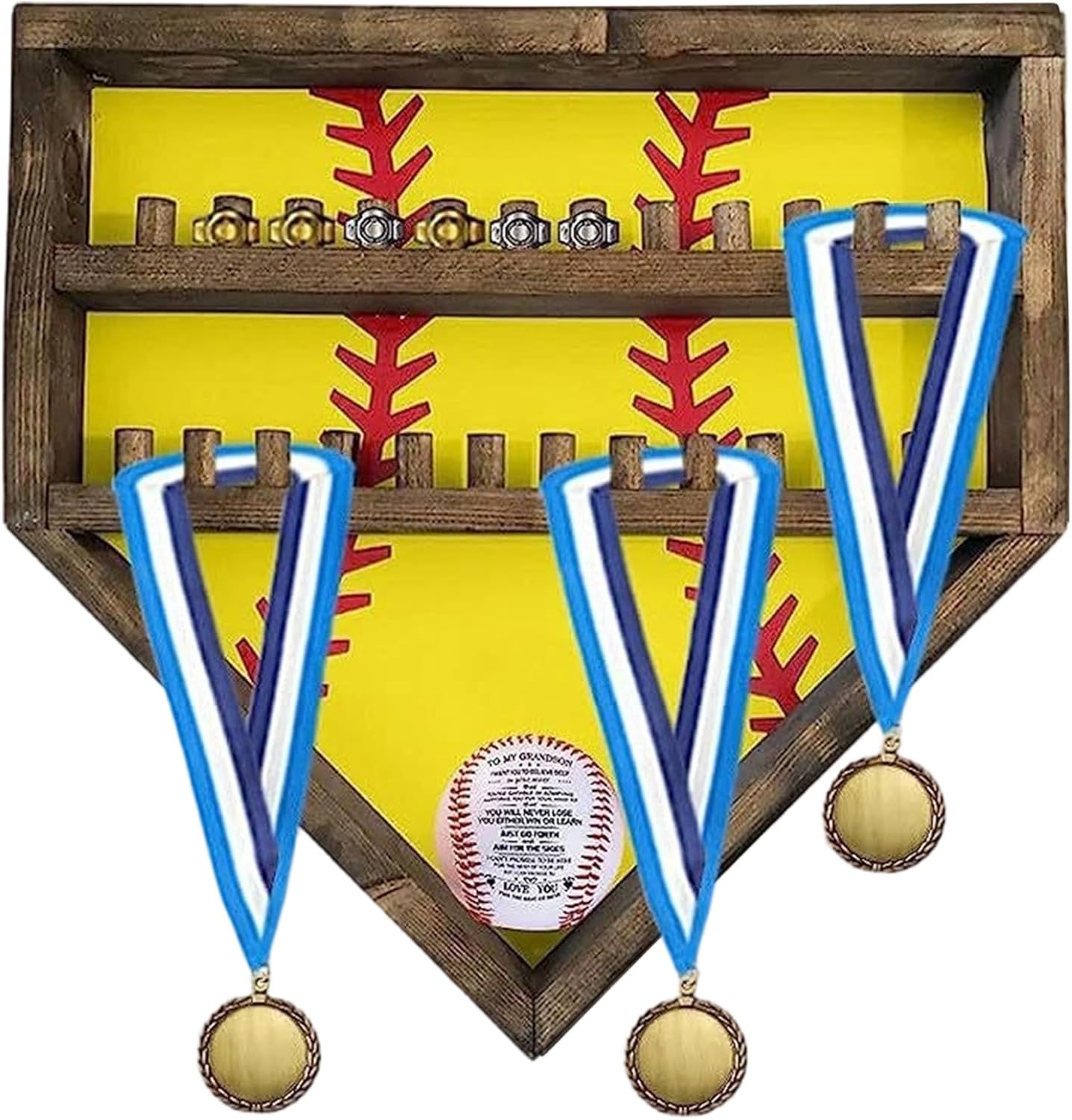 Amazon.com: Baseball Display Case with Ring Holder, Mount Display ...