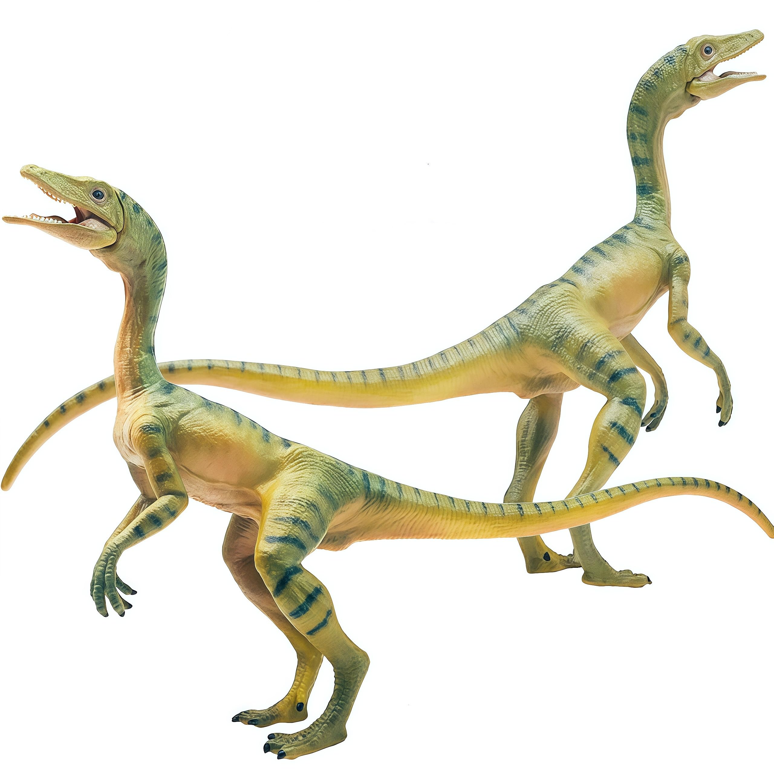 Amazon.com: Gemini&Genius 2Pcs Compsognathus Dinosaur Toy Figurines ...