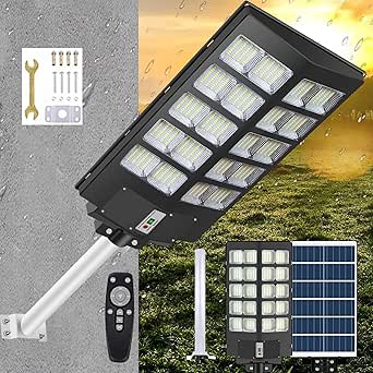 HWHDJ Outdoor Solar Led Lamp 4800w Suburban Public Lighting, 6500K Dusk ...