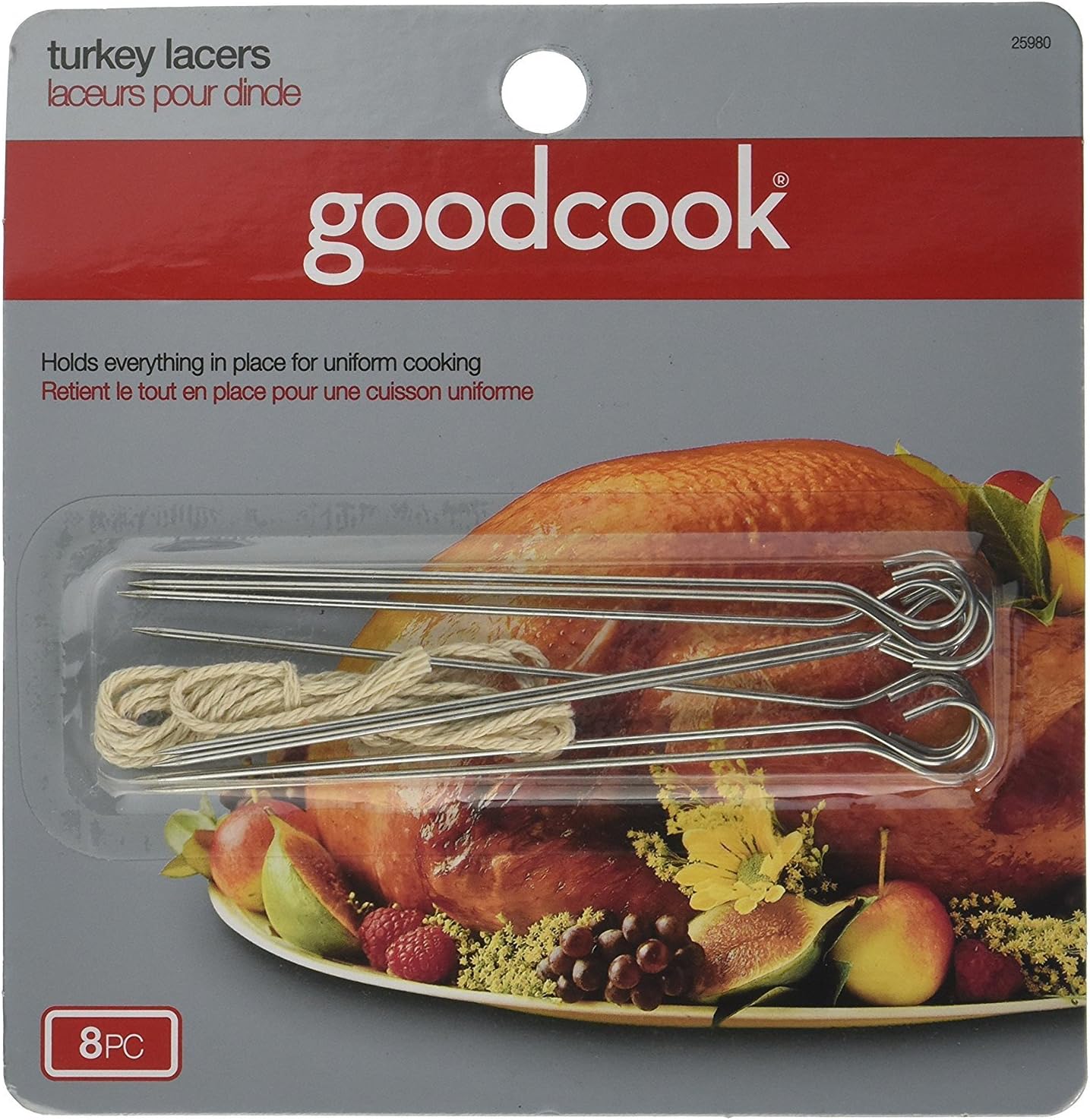 Amazon.com: Good Cook 25980 Turkey Lacer, Stainless Steel, 8-pack (Pack ...