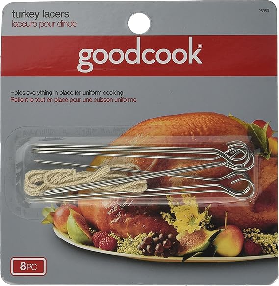 Amazon.com: Good Cook 25980 Turkey Lacer, Stainless Steel, 8-pack (Pack ...